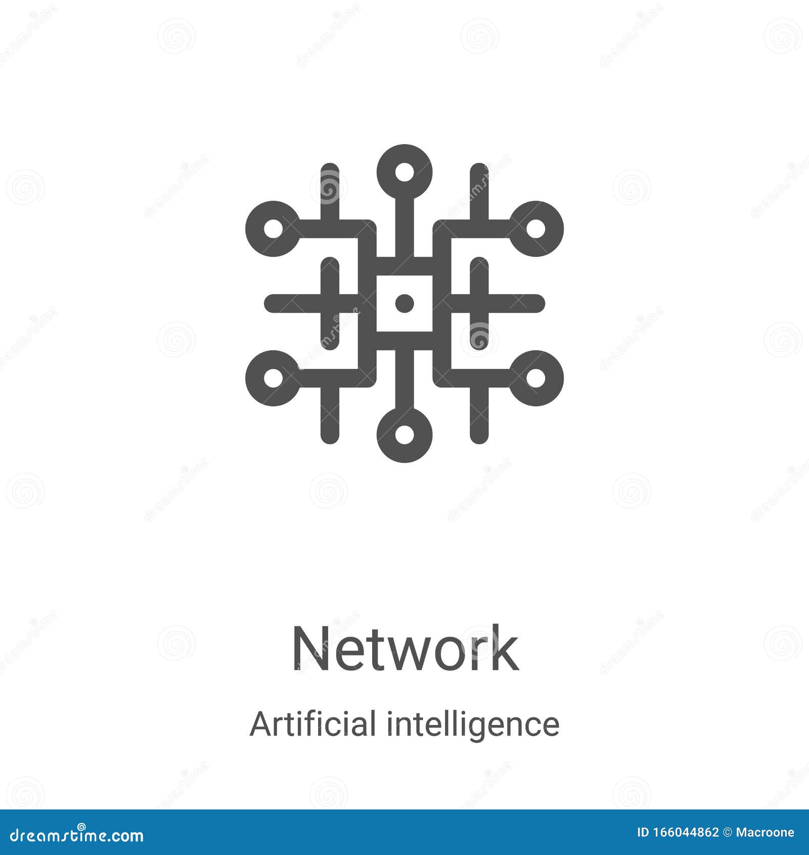 Network Icon Vector from Artificial Intelligence Collection. Thin Line ...
