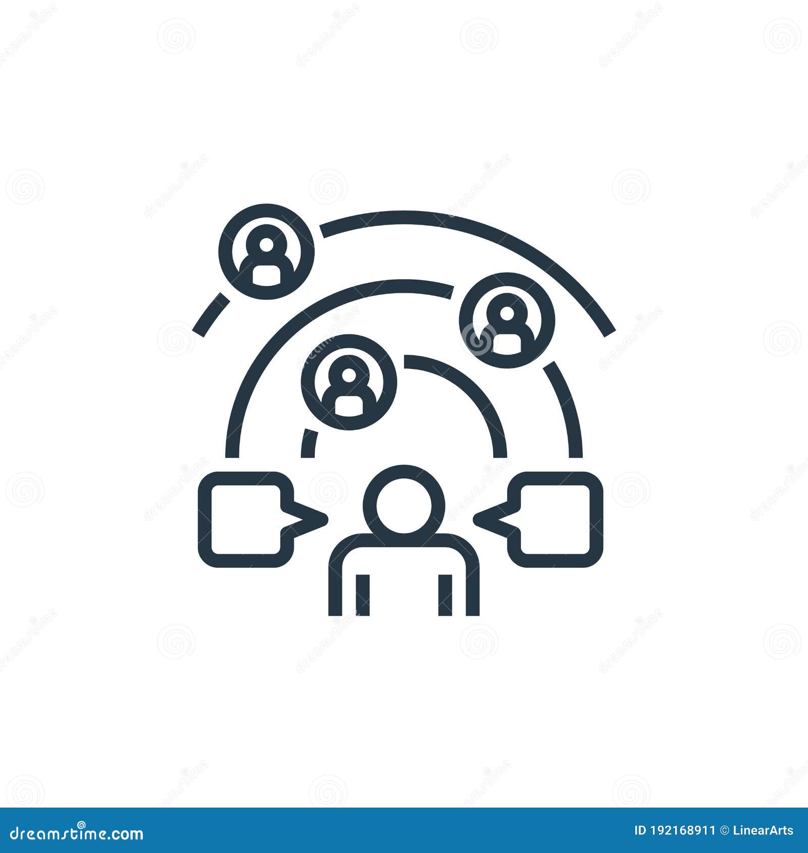 Network Icon Vector From Detecting Fake News Concept. Thin Line ...