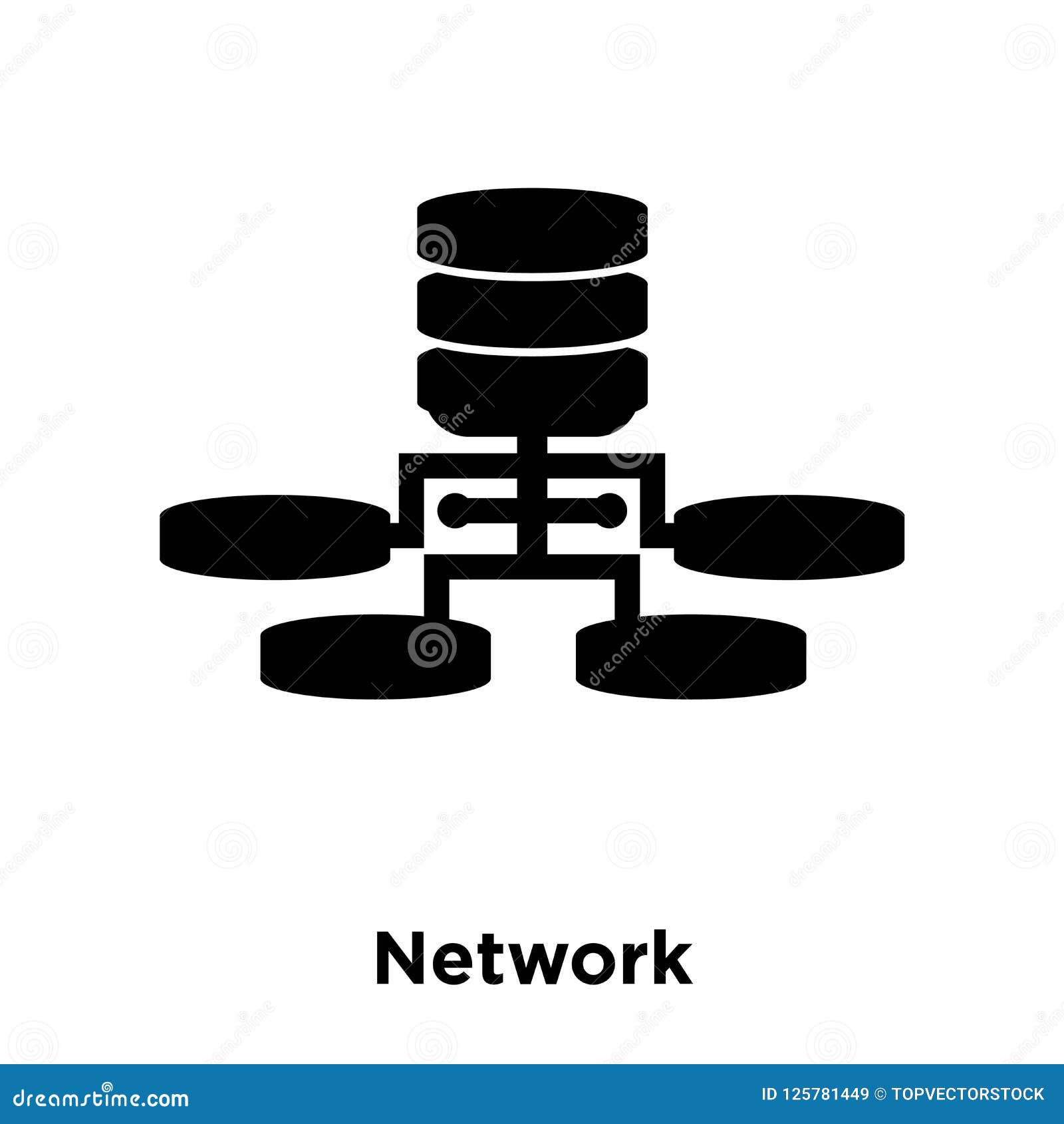 Network Icon Vector Isolated on White Background, Logo Concept O Stock ...