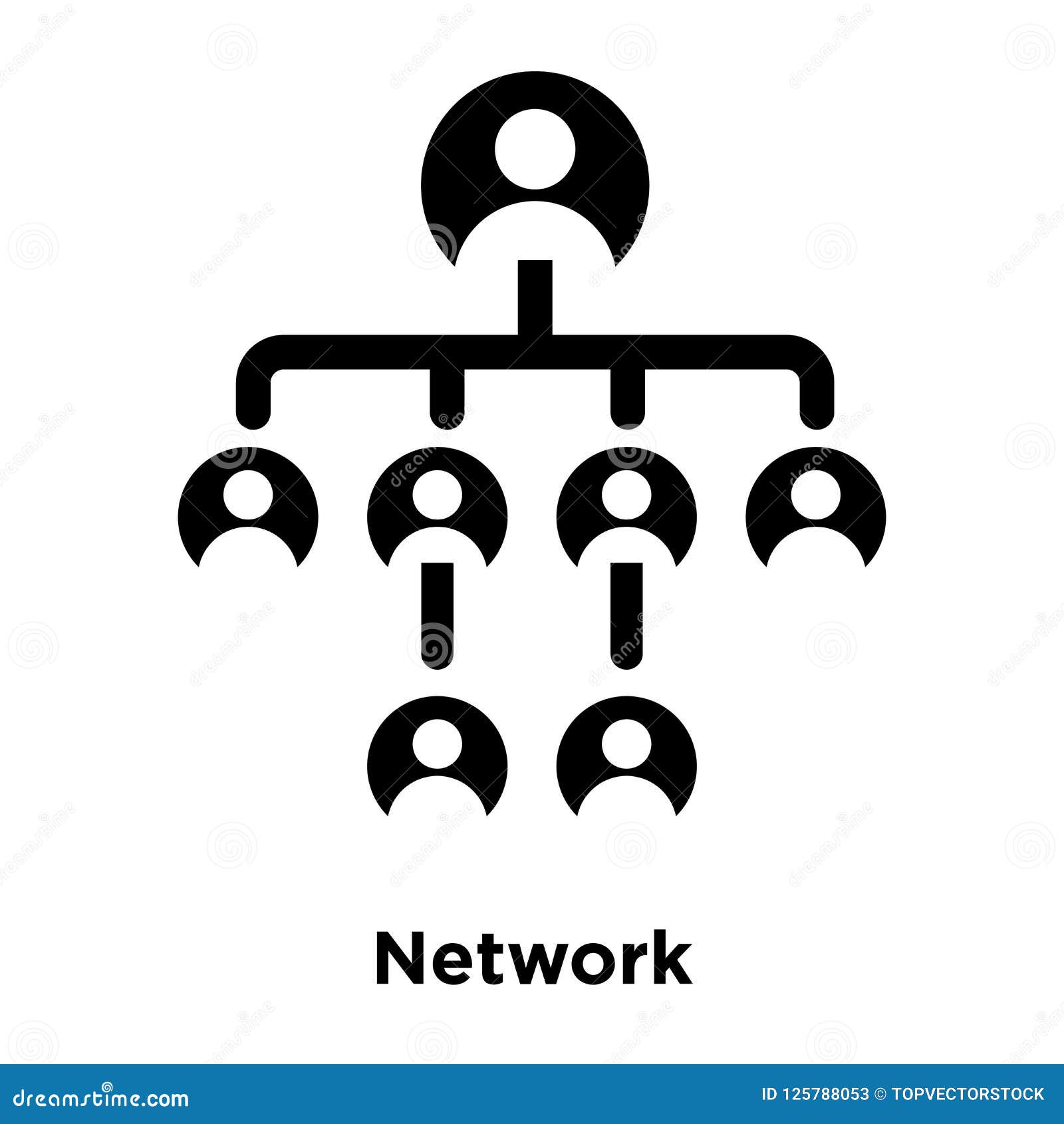 Network Icon Vector Isolated on White Background, Logo Concept O Stock ...