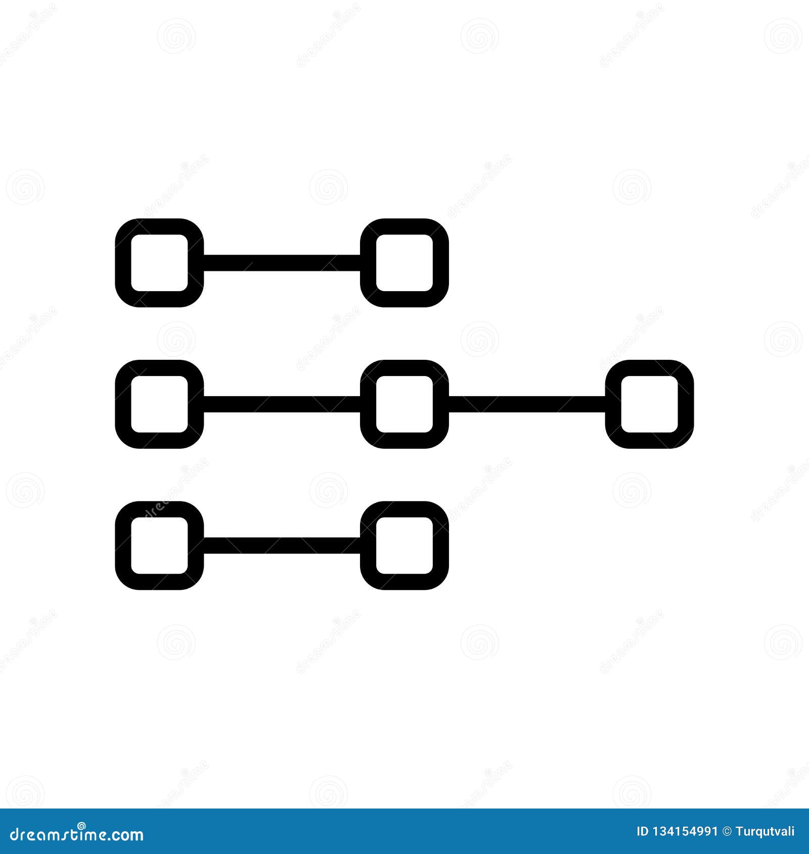 Network Icon Vector Isolated on White Background, Network Sign , Line ...