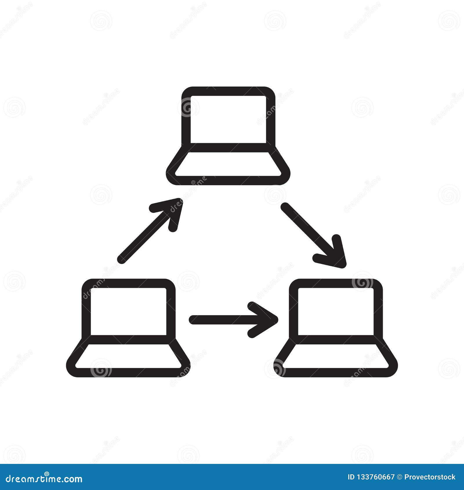 Network Icon Vector Sign and Symbol Isolated on White Background Stock ...