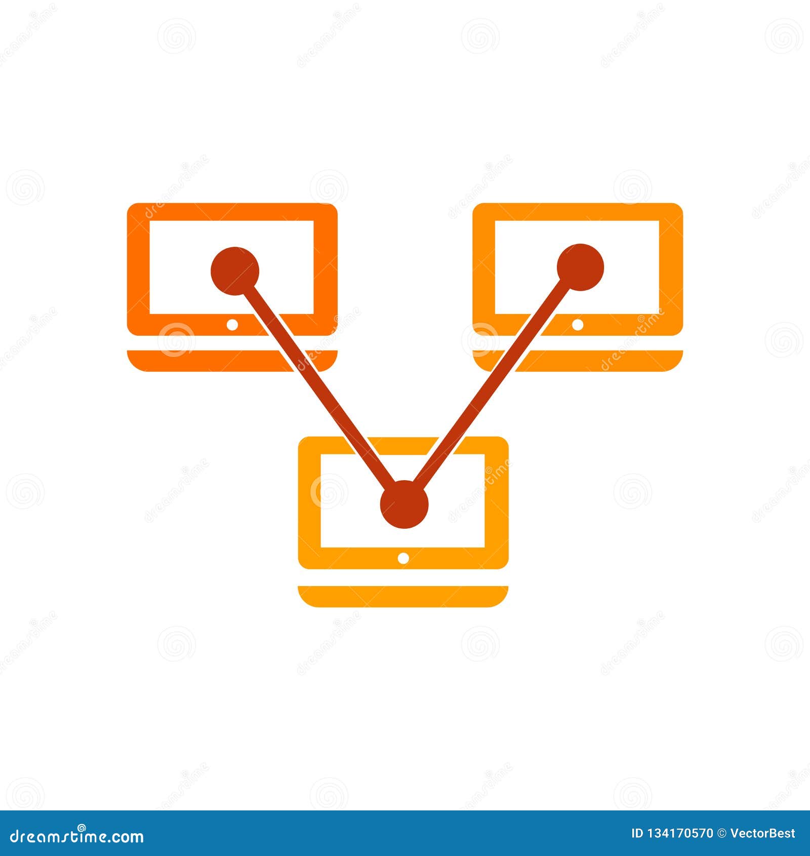 Network Icon Vector Sign and Symbol Isolated on White Background ...