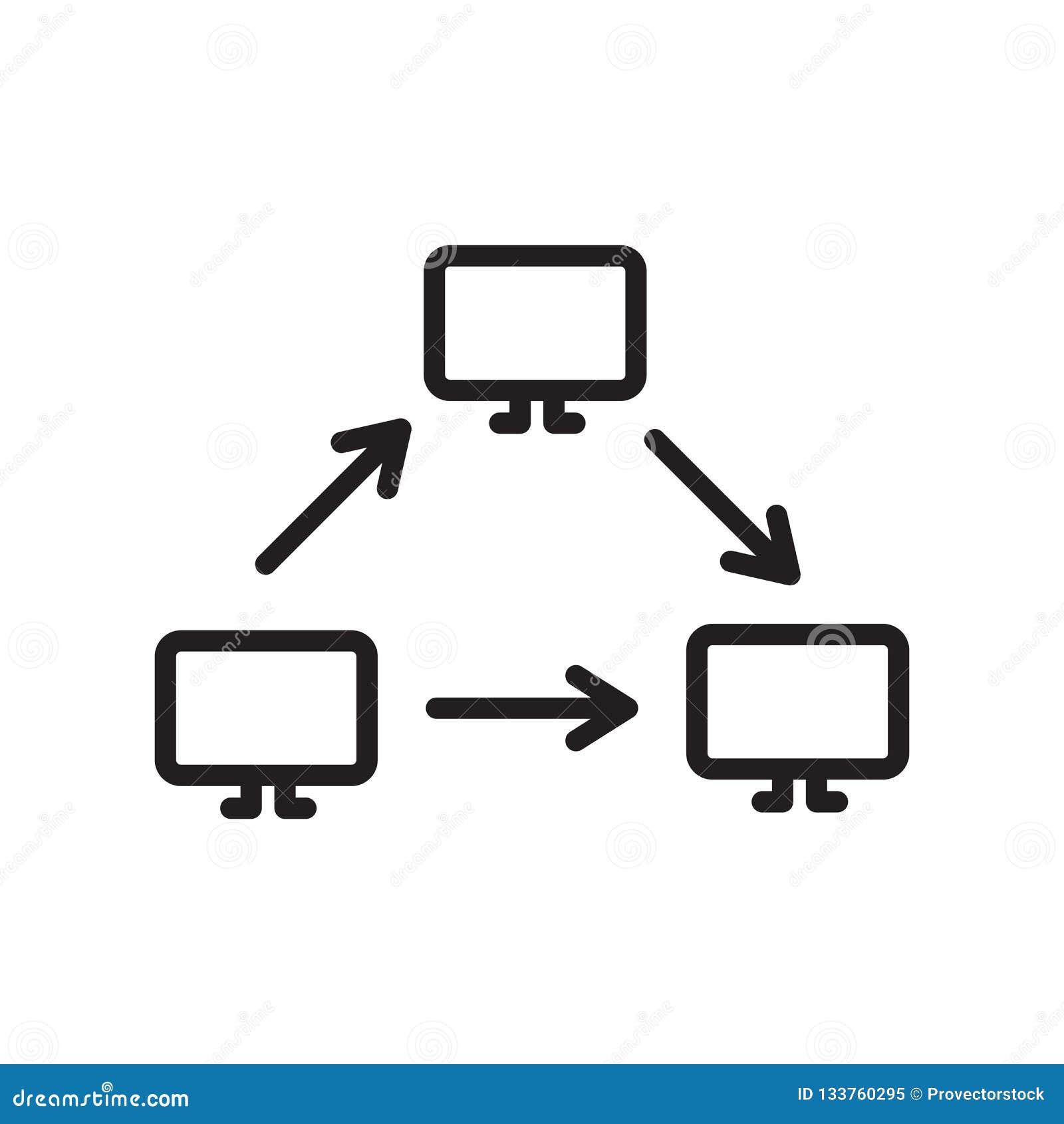 Network Icon Vector Sign and Symbol Isolated on White Background ...