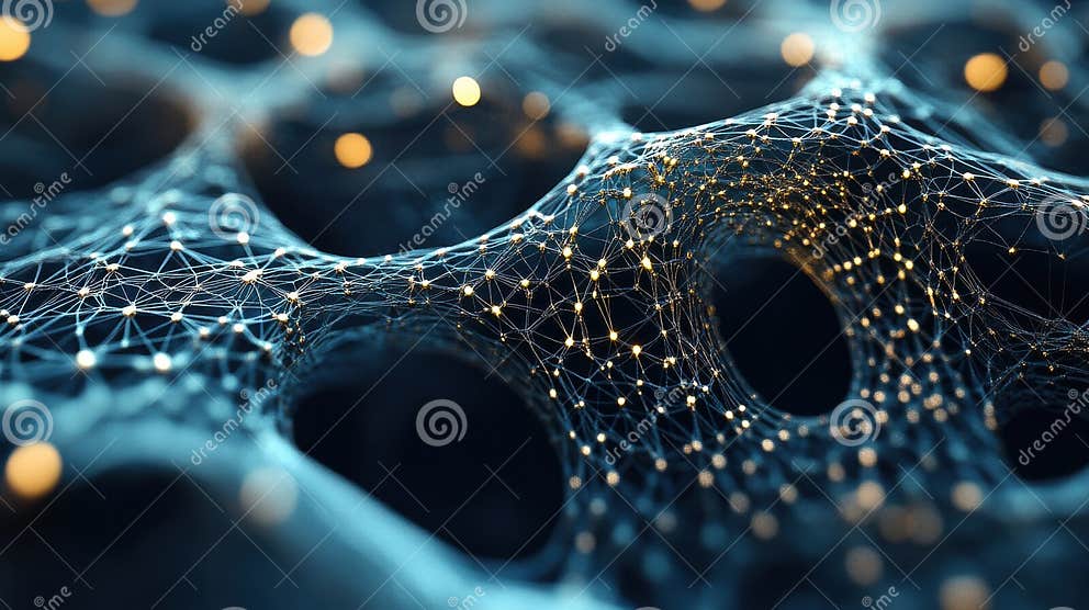 Network of Illuminated Nodes on Abstract Geometric Structure with ...