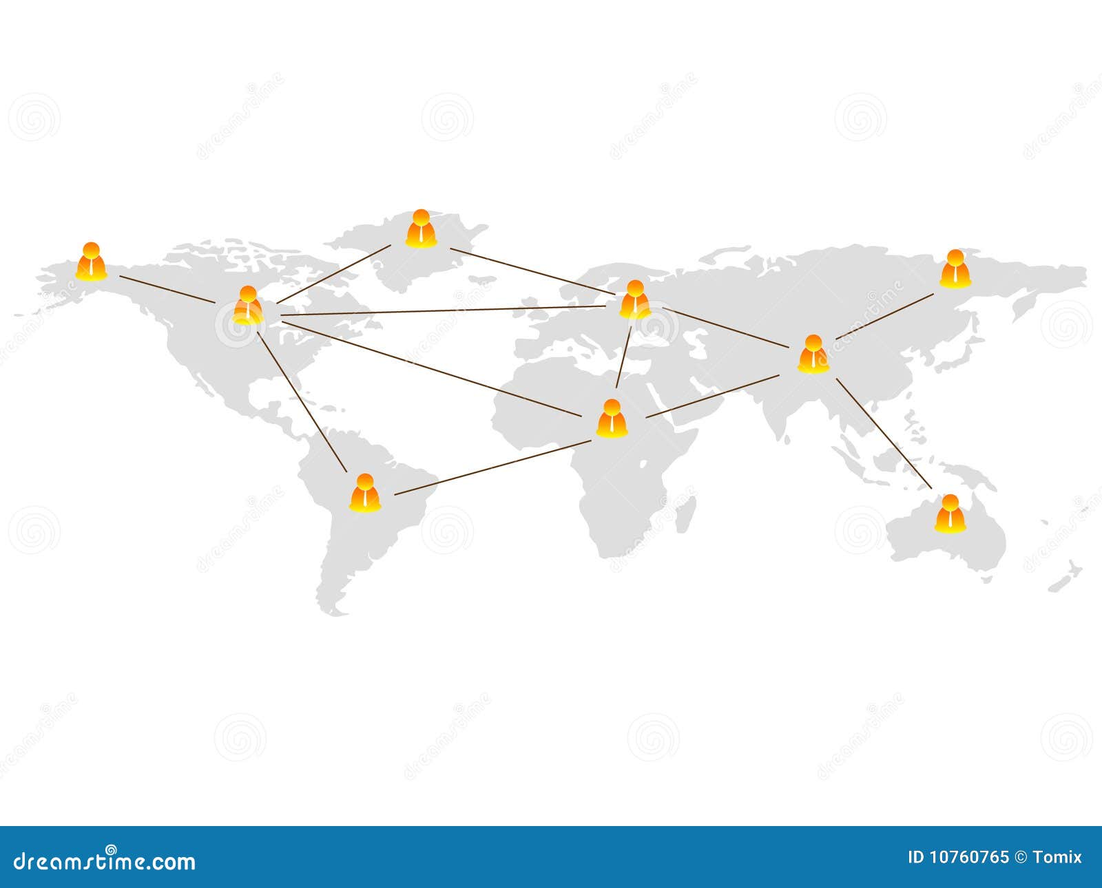 Network illustration stock vector. Illustration of networking - 10760765