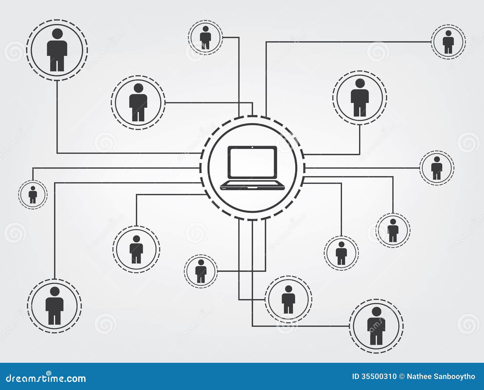 Network stock vector. Illustration of blog, marketing - 35500310
