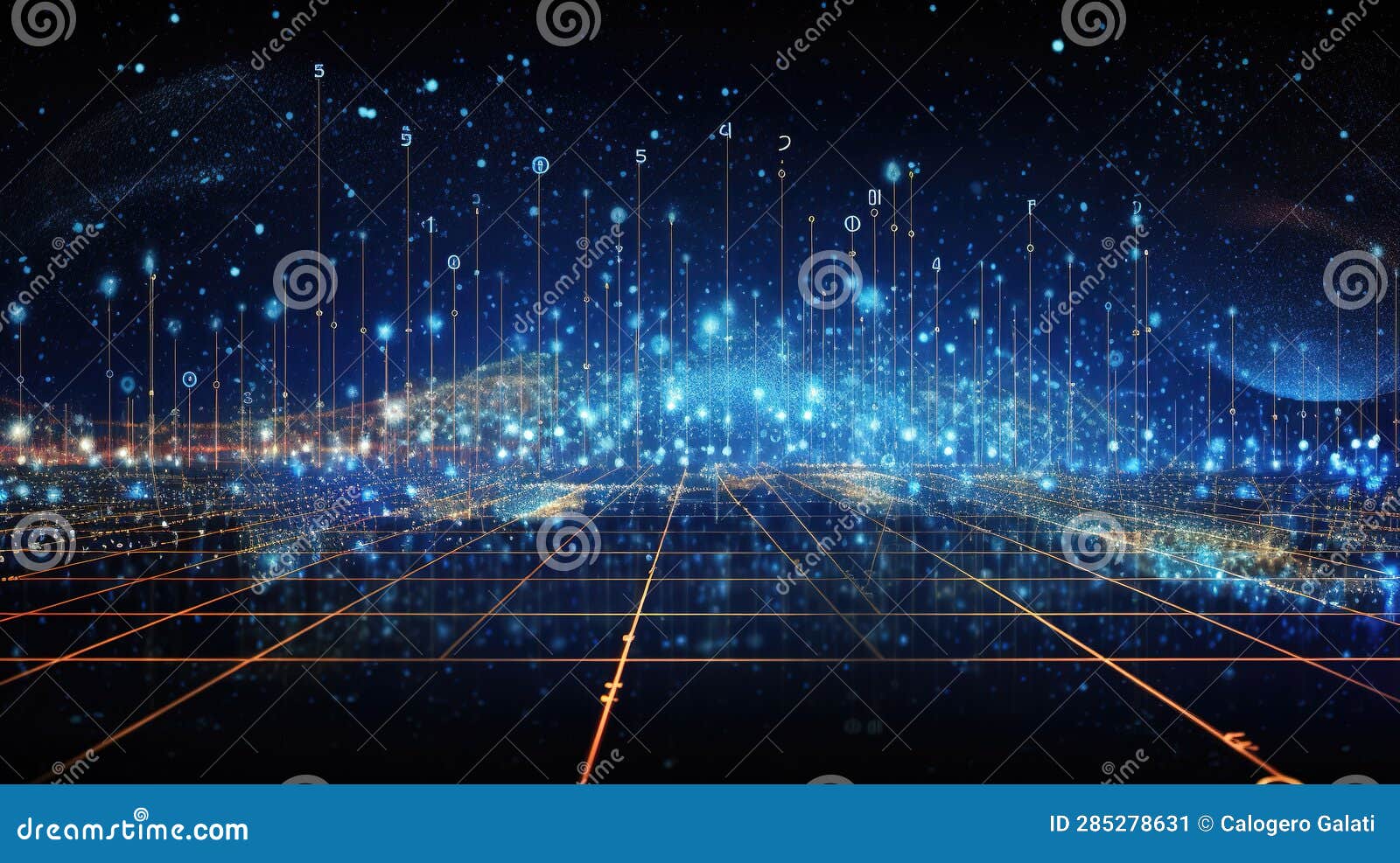 A Network Inspired Connection Wallpaper Artwork, Blue Design, Ai ...