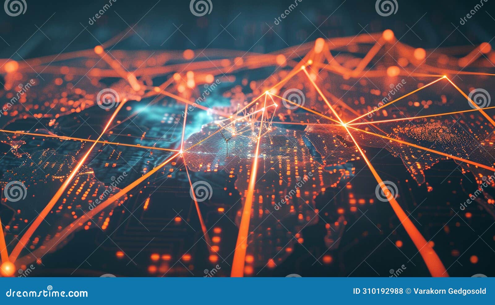 A Network of Interconnected Arrows or Lines between Different Countries ...