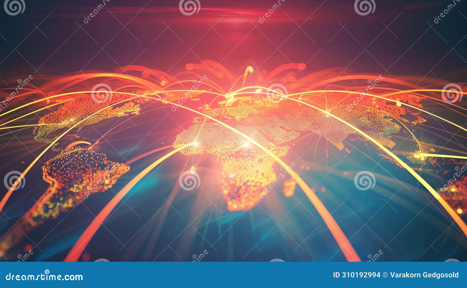 A Network of Interconnected Arrows or Lines between Different Countries ...