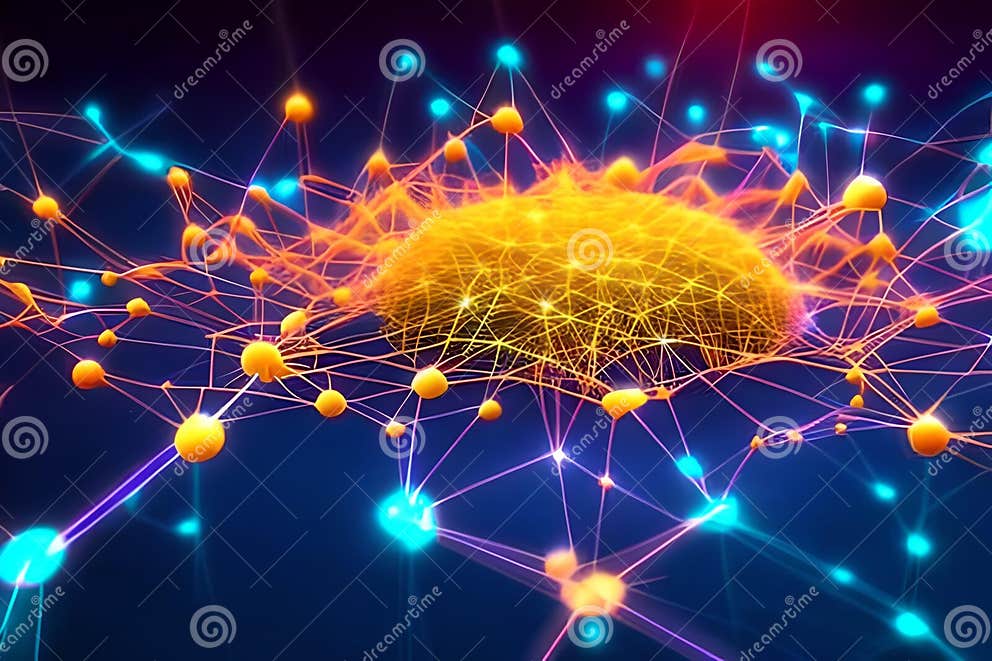 A Network of Interconnected Nodes Representing the Neural Networks of ...