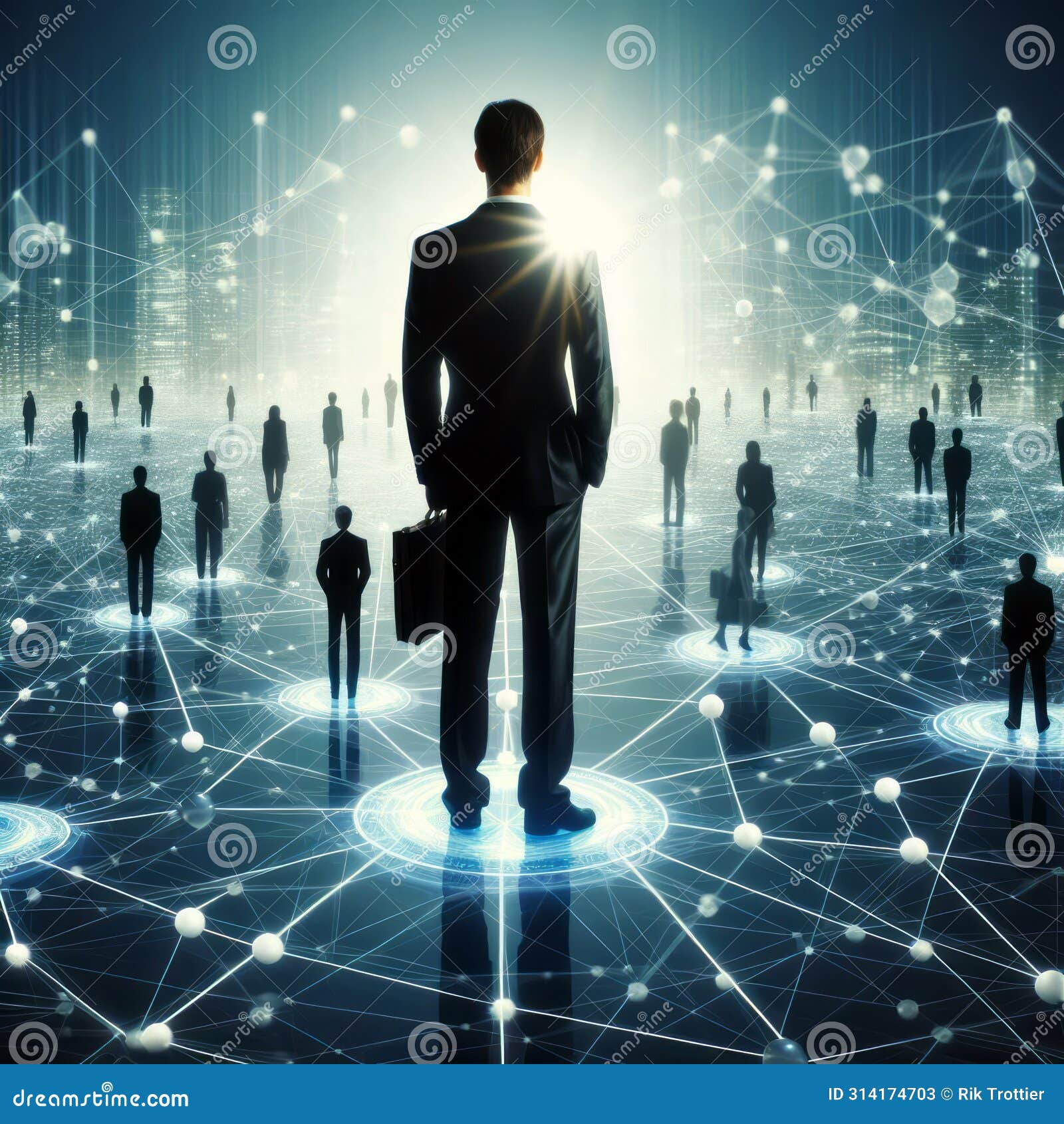 Networking businesses stock illustration. Illustration of netorked ...