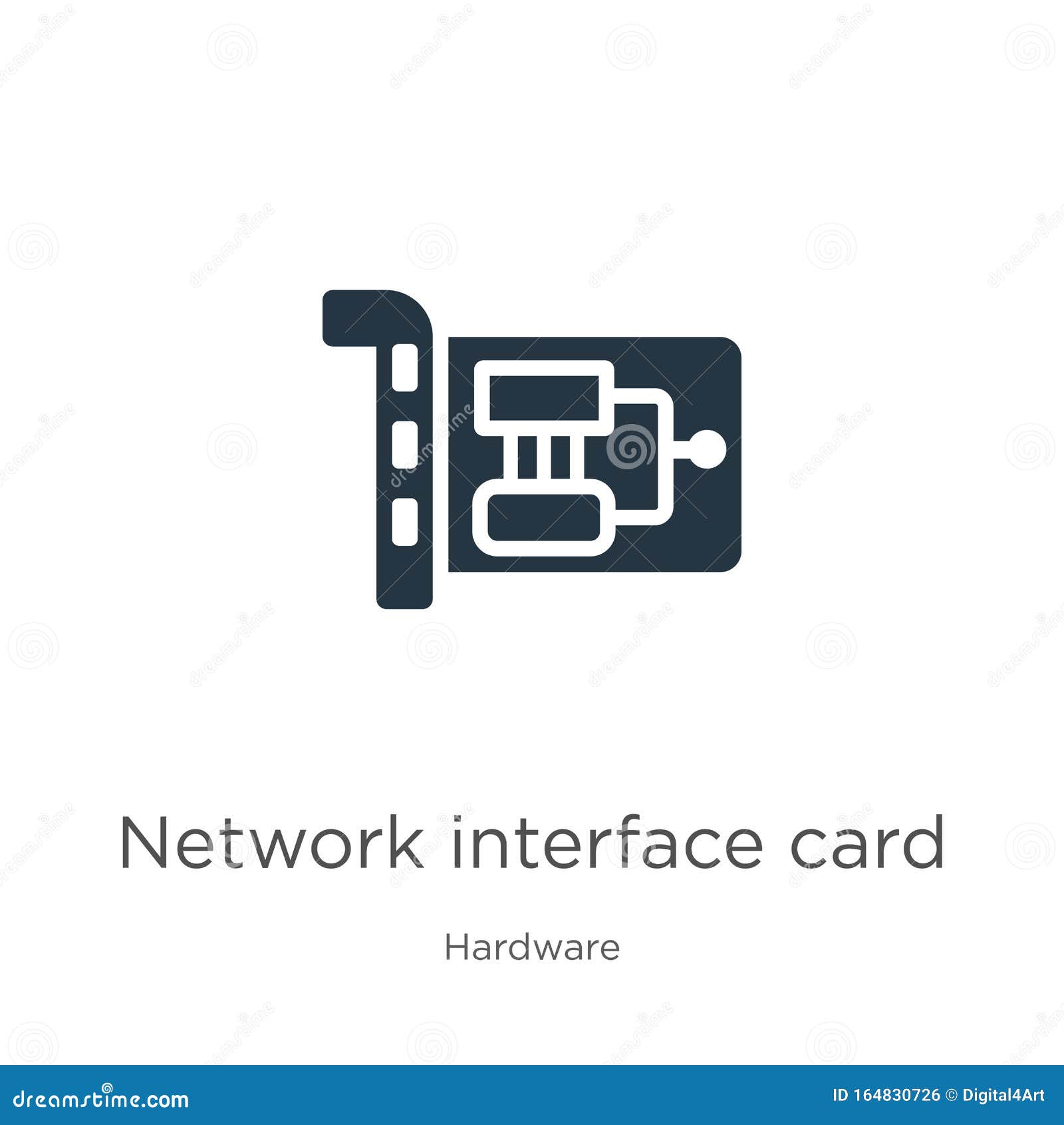 Network Interface Card Icon Vector. Trendy Flat Network Interface Card ...