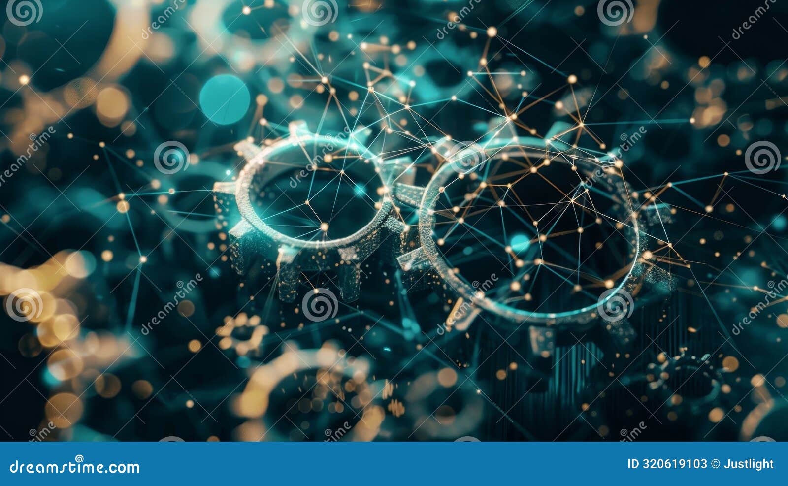 A Network of Interlocking Gears and Cogs Visually Depicting the ...