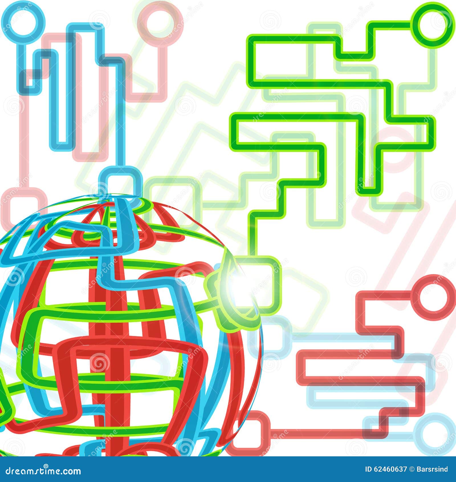 Network and Internet Channels Stock Illustration - Illustration of ...