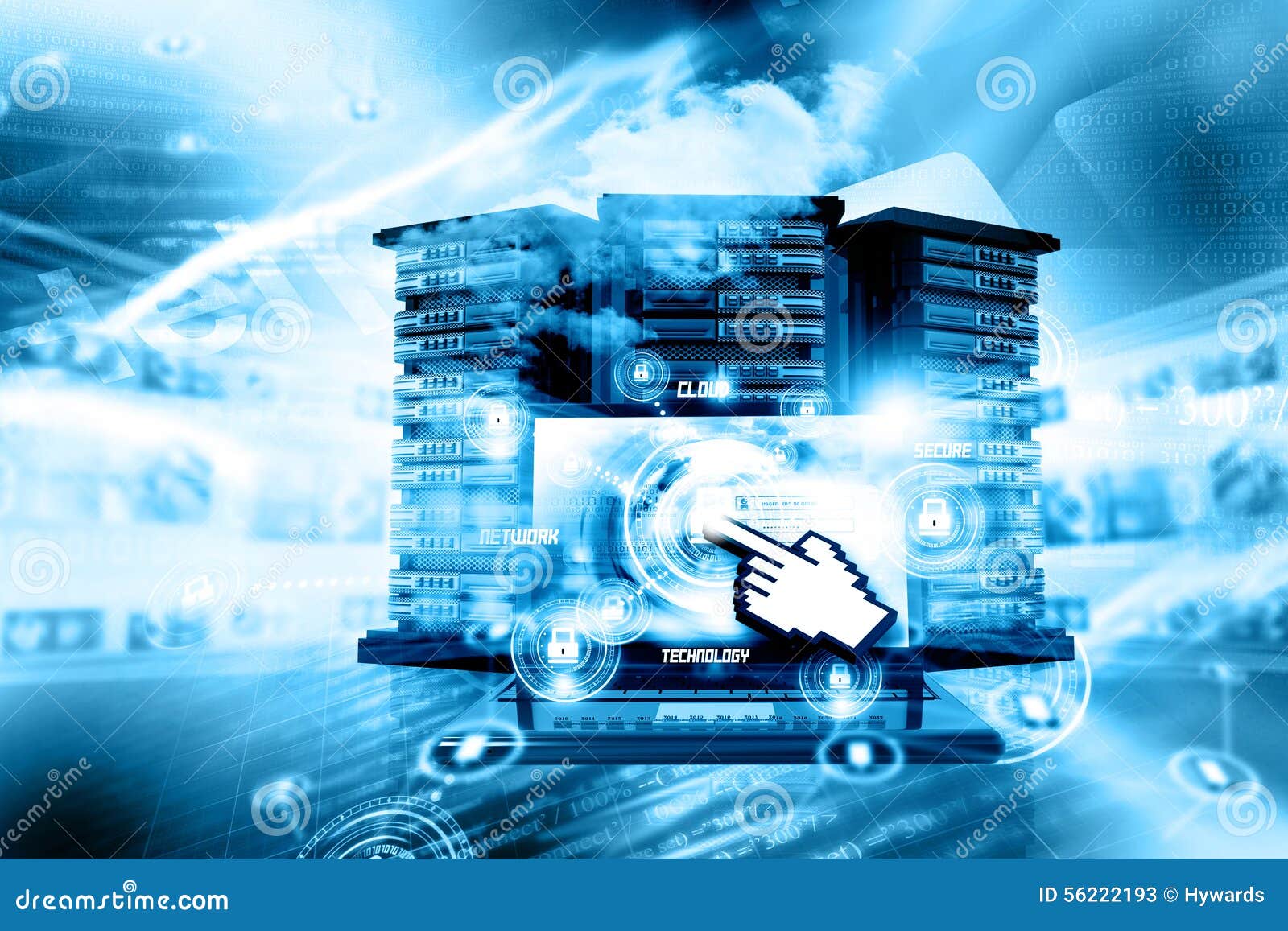Network and Internet Communication Concept Stock Illustration ...