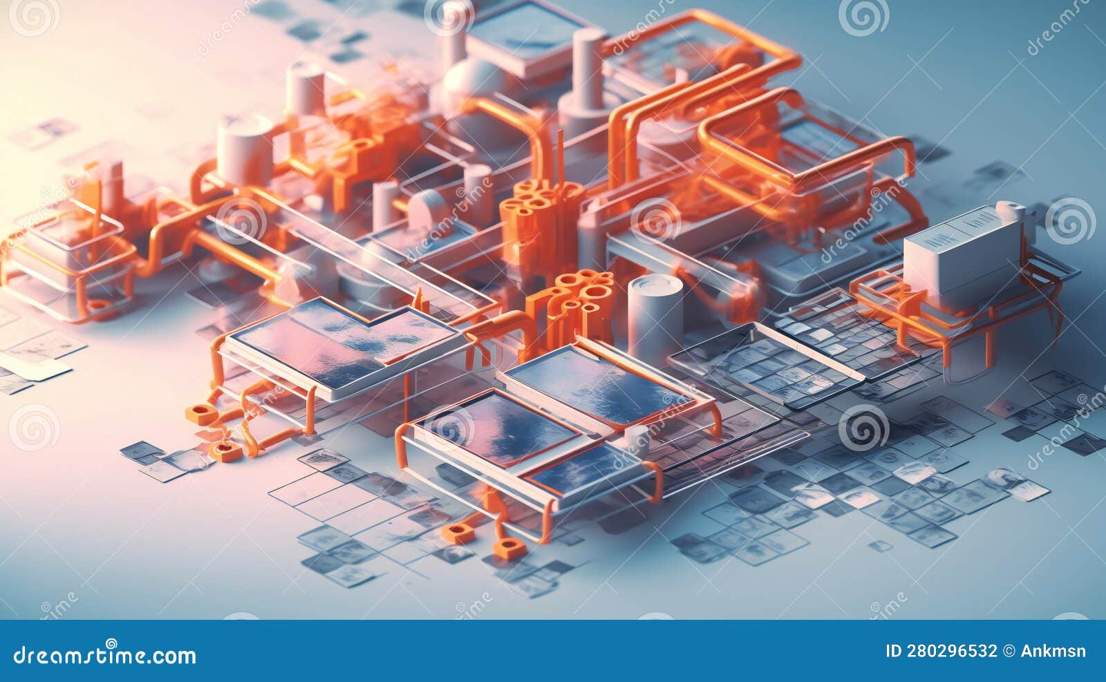 Network and Internet Communication Technology Concept, Data Center ...