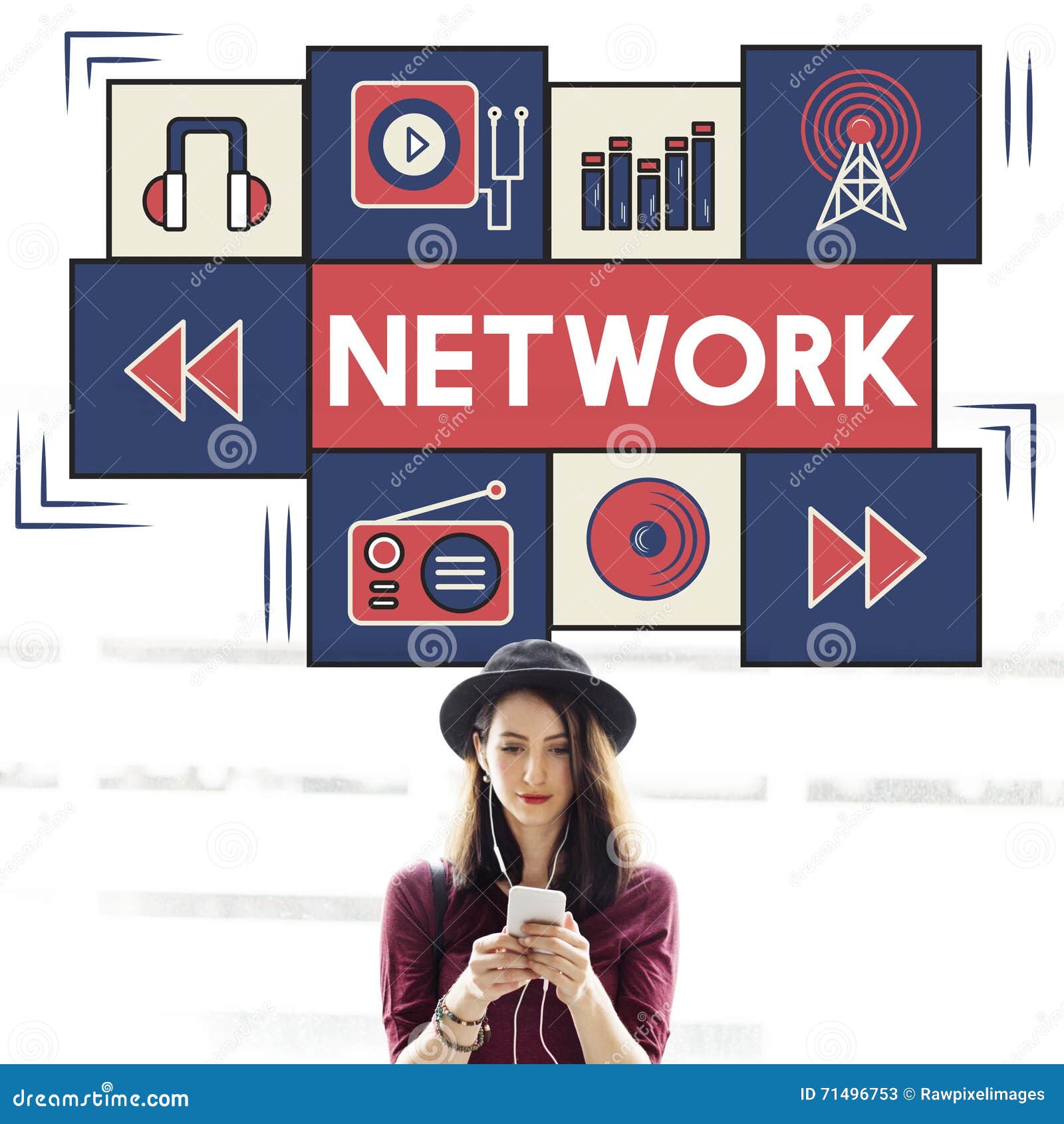 Network Internet Matrix Connection Domain Concept Stock Image - Image ...