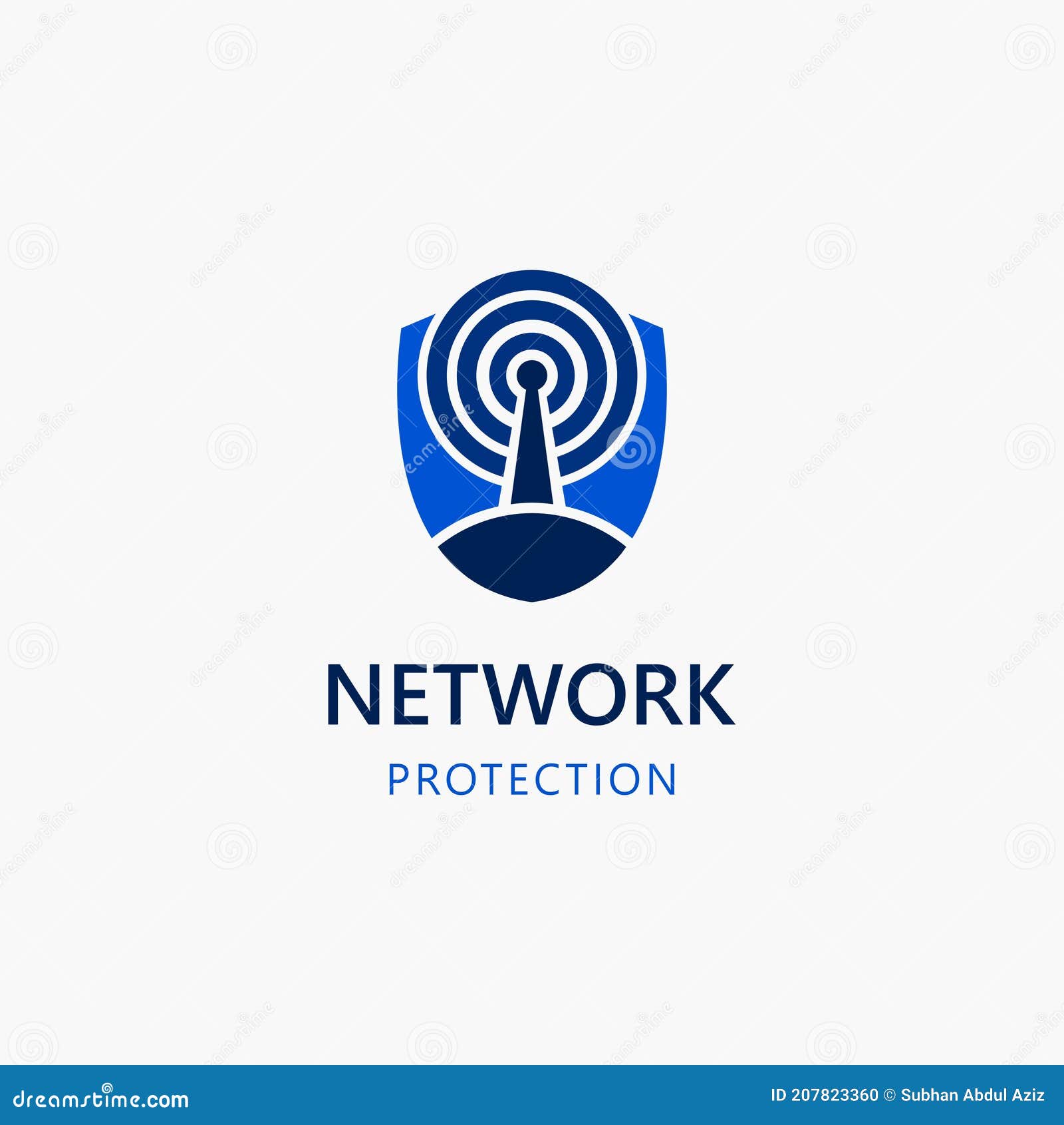 Network Internet Shield Protection Logo Vector Template Stock Vector ...