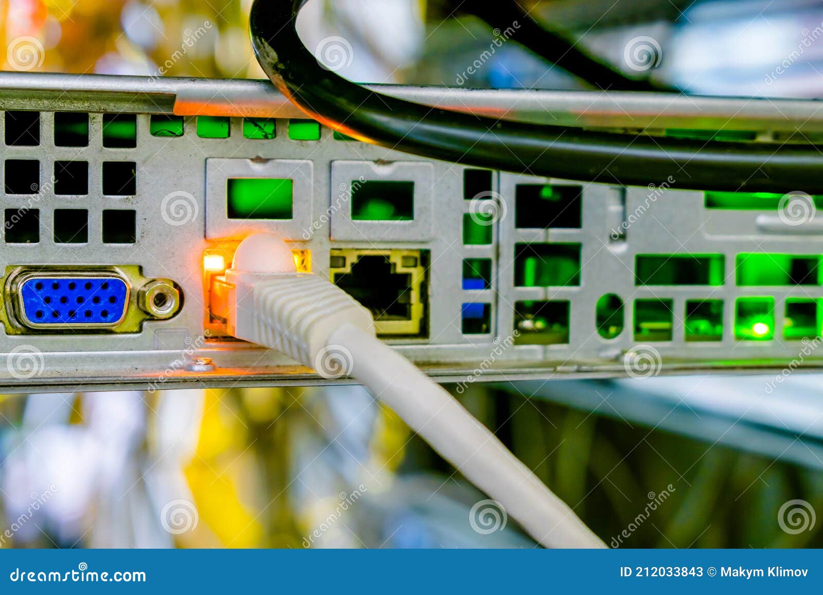 The Network Internet Wire is Connected To the Physical Computer ...
