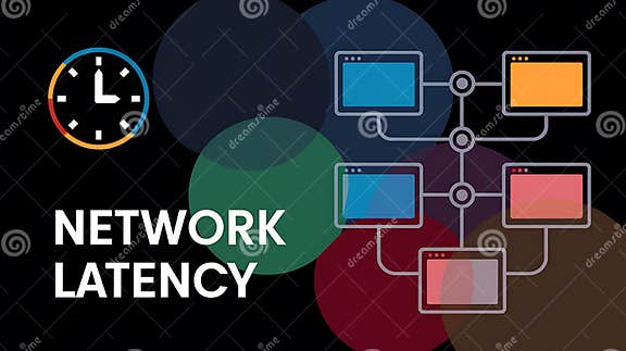 Illustration of Network Latency Stock Illustration - Illustration of ...