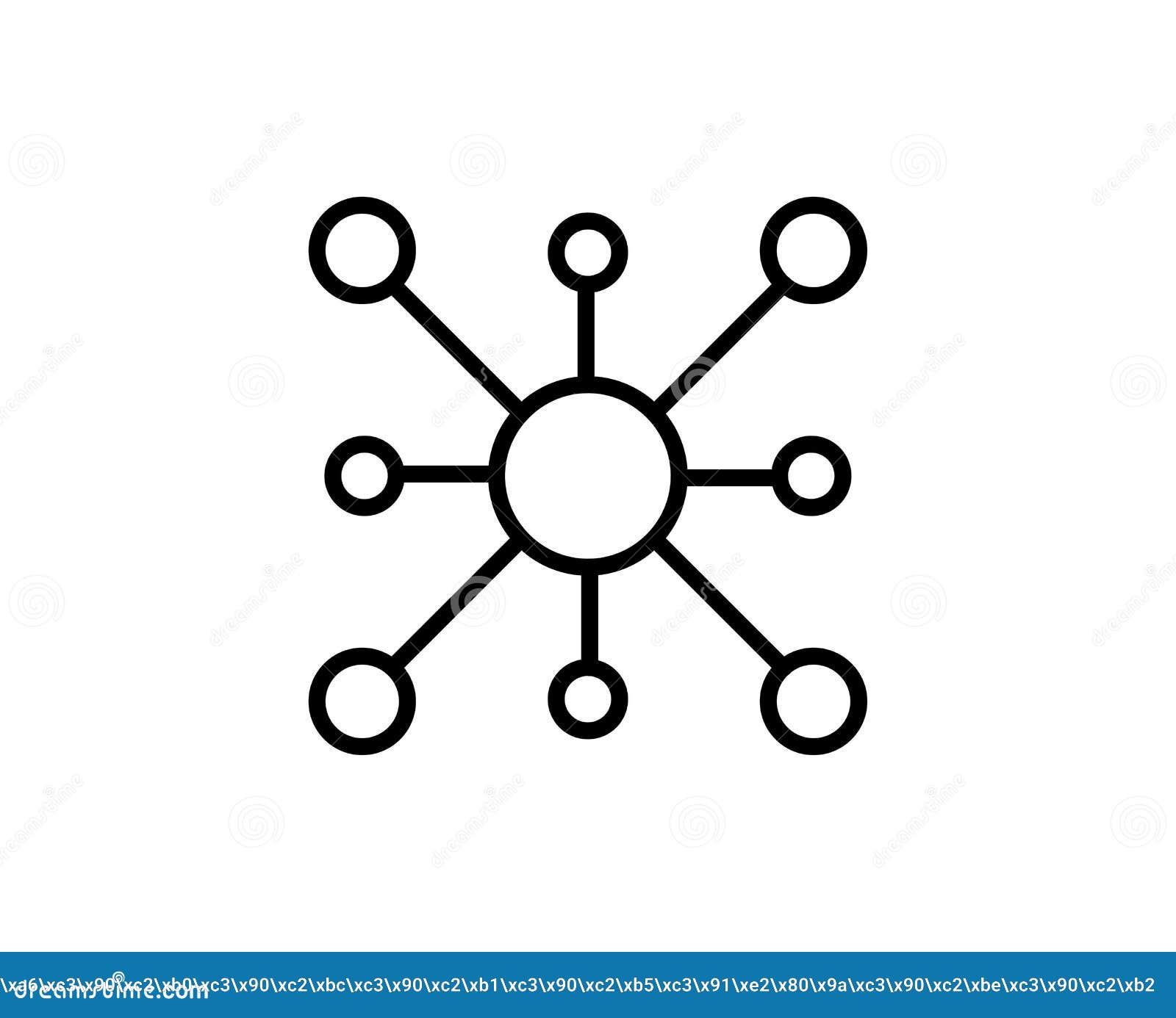 Network line icon stock vector. Illustration of information - 193669679