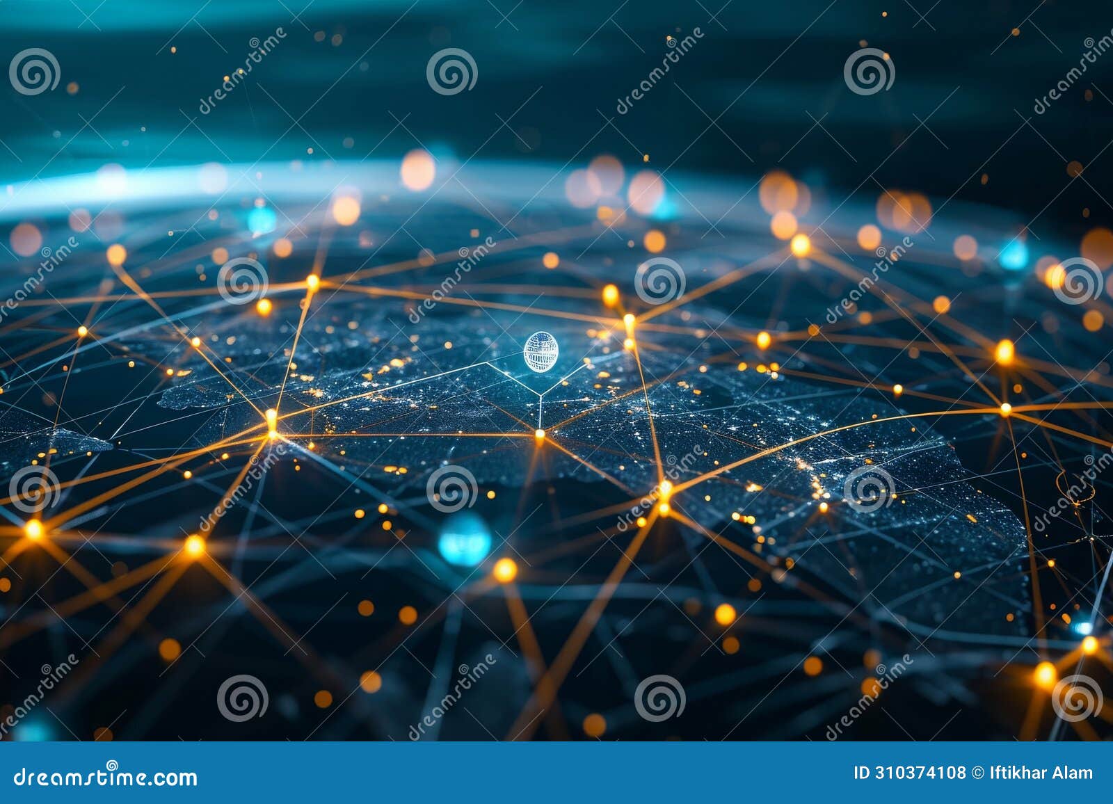 A Network of Lines and Dots, Intricately Connected, Displayed on a Dark ...