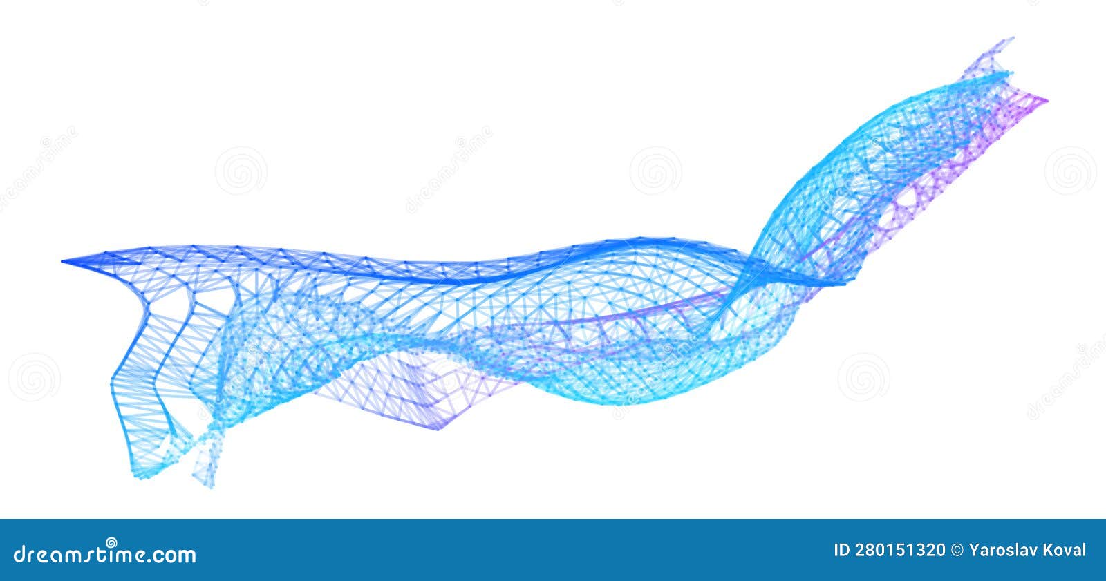 Network Lines. Net Wave Information Flow. Scientific Paradigm Solutions ...