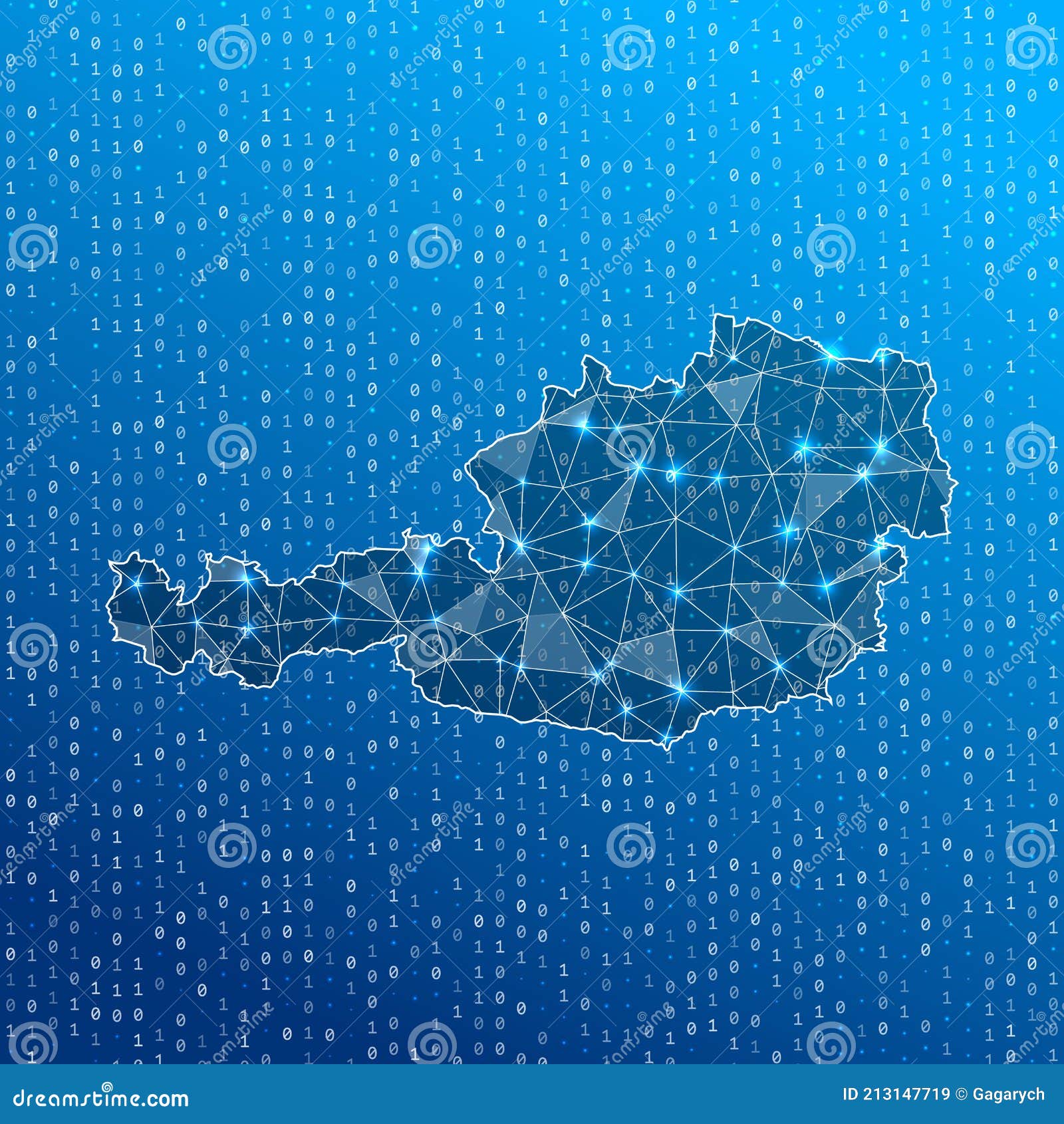 Network map of Austria. stock vector. Illustration of journey - 213147719