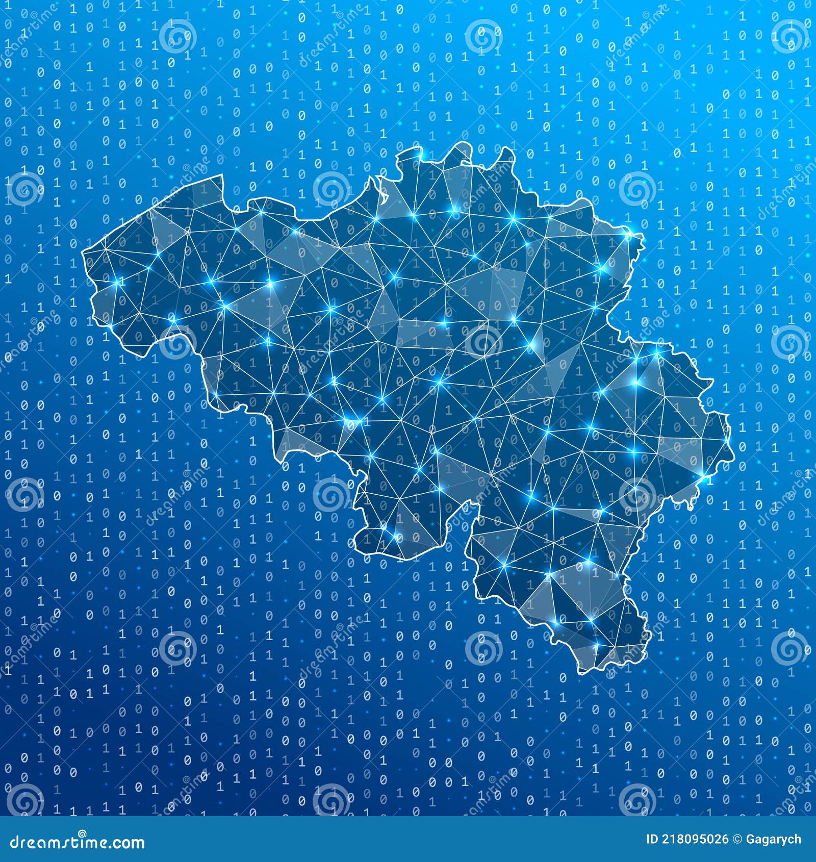 Network map of Belgium. stock vector. Illustration of country - 218095026