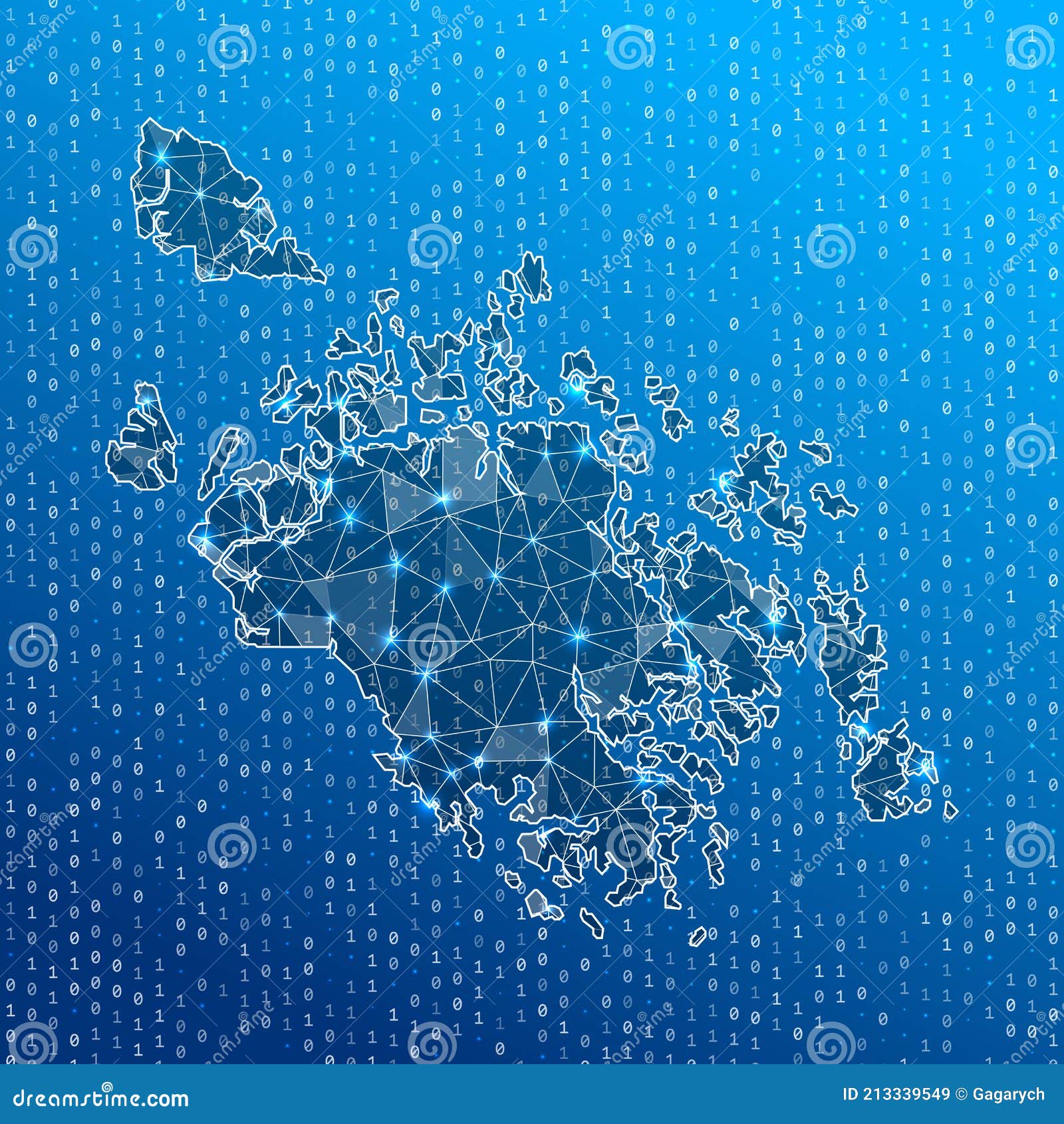 Network Map of Cat Ba Island. Stock Vector - Illustration of patriotic ...