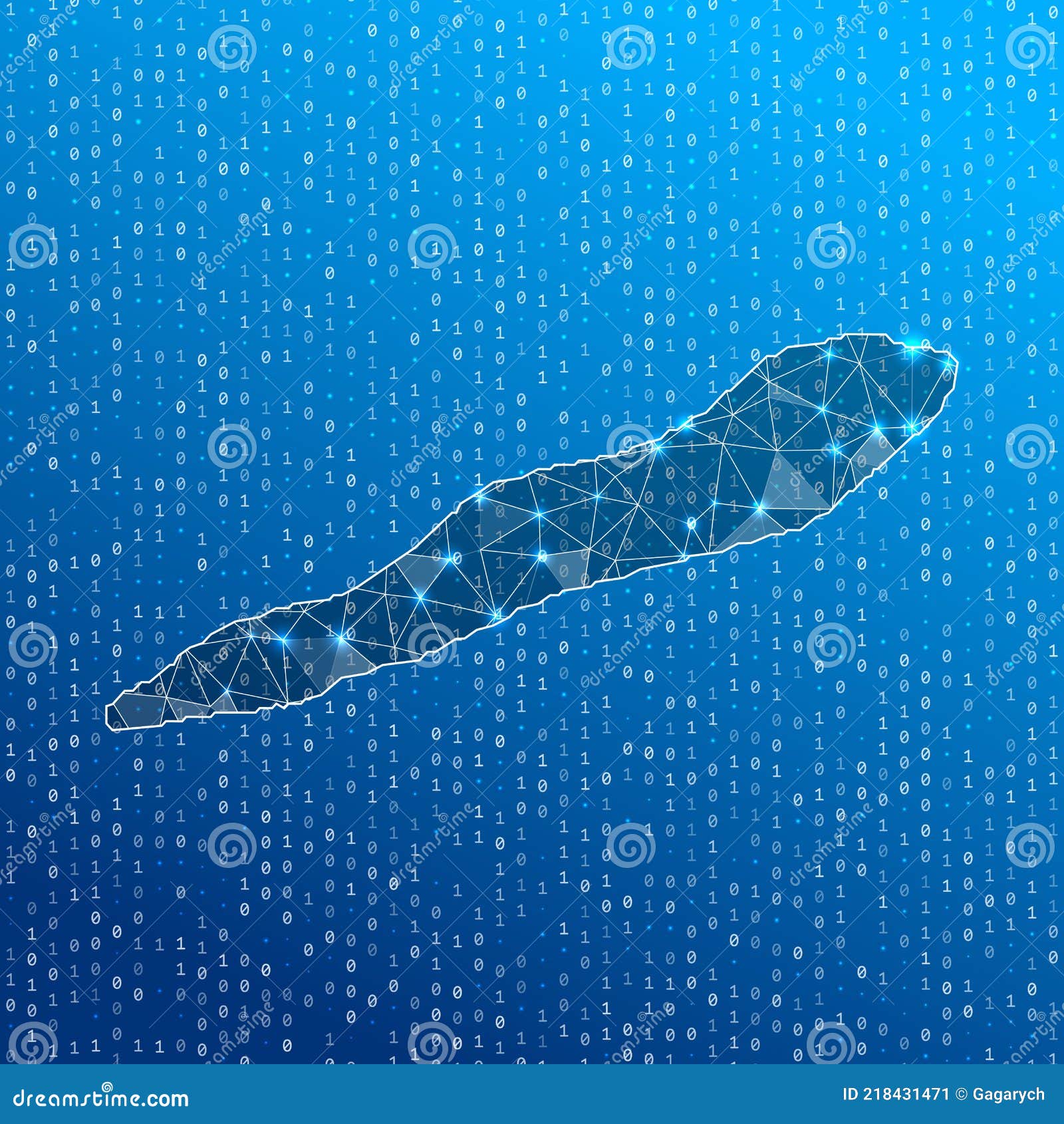 Network Map of Cayman Brac. Stock Vector - Illustration of navigation ...