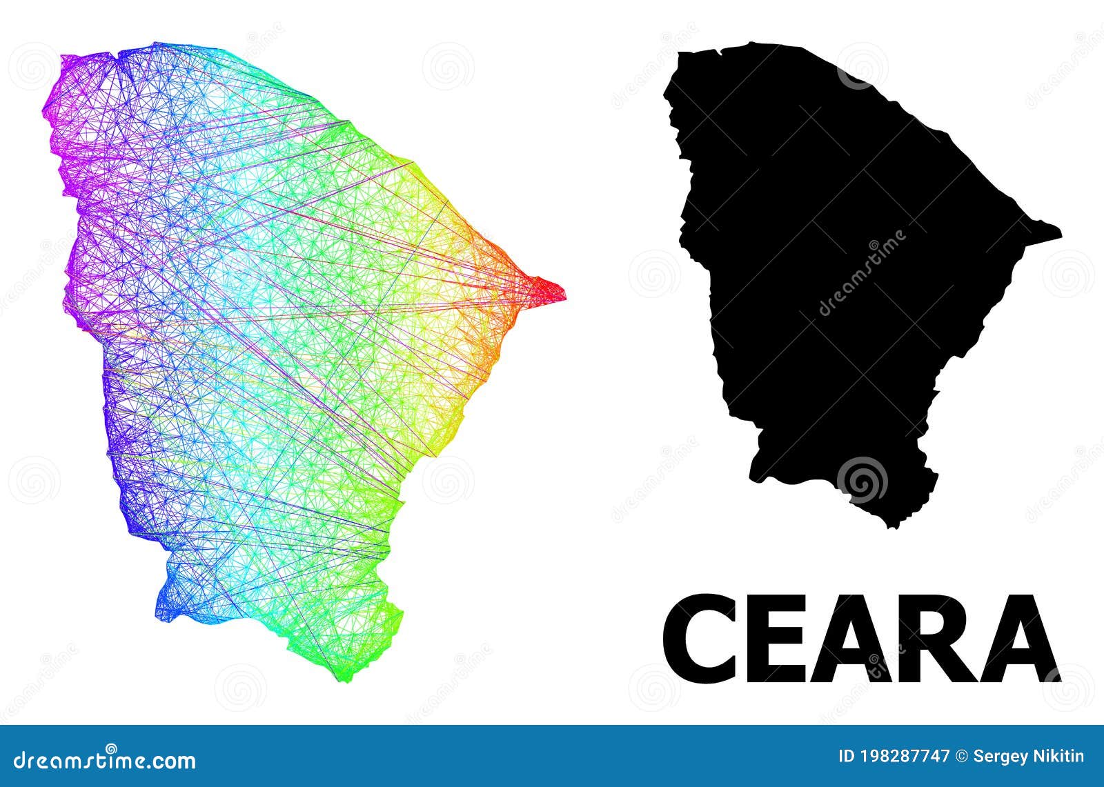 Ceara State Maps Illustration Royalty-Free Stock Image | CartoonDealer ...