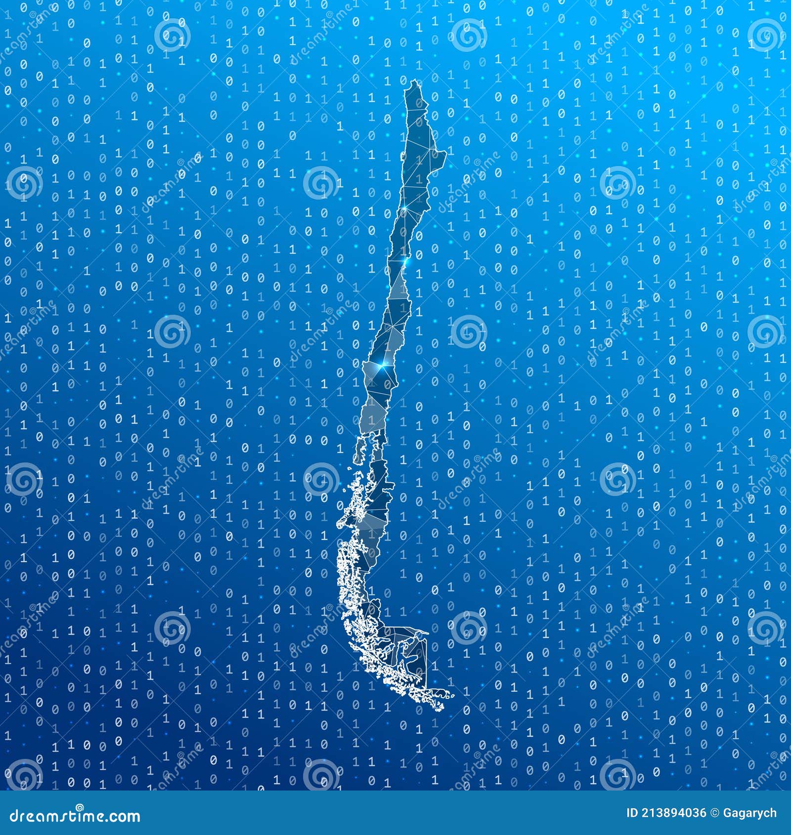 Network map of Chile. stock vector. Illustration of patriot - 213894036