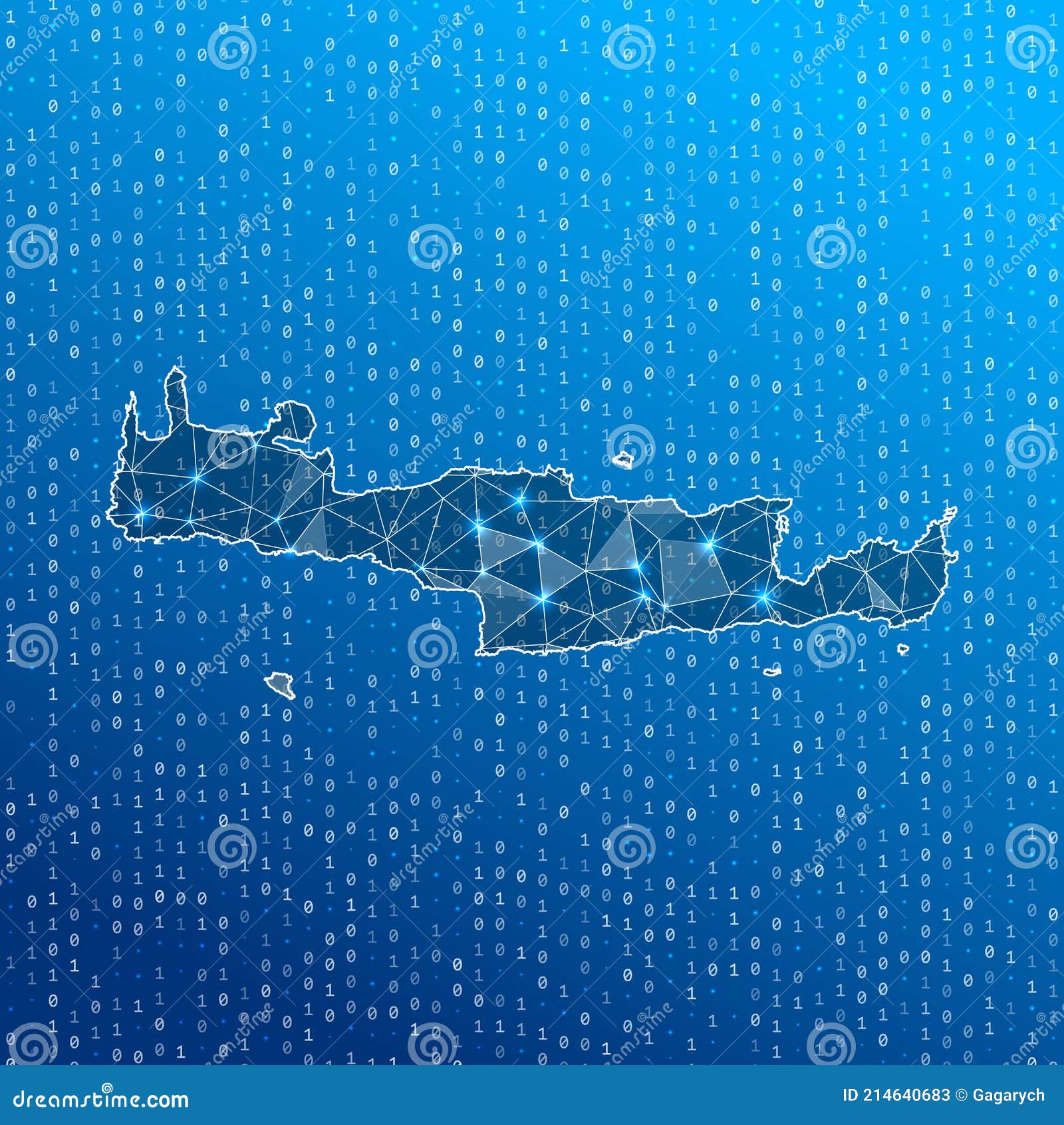 Crete Network Map. Cartoon Vector | CartoonDealer.com #234976885