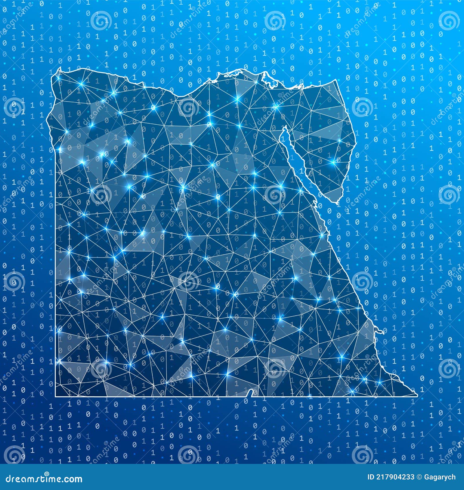 Network map of Egypt. stock vector. Illustration of government - 217904233