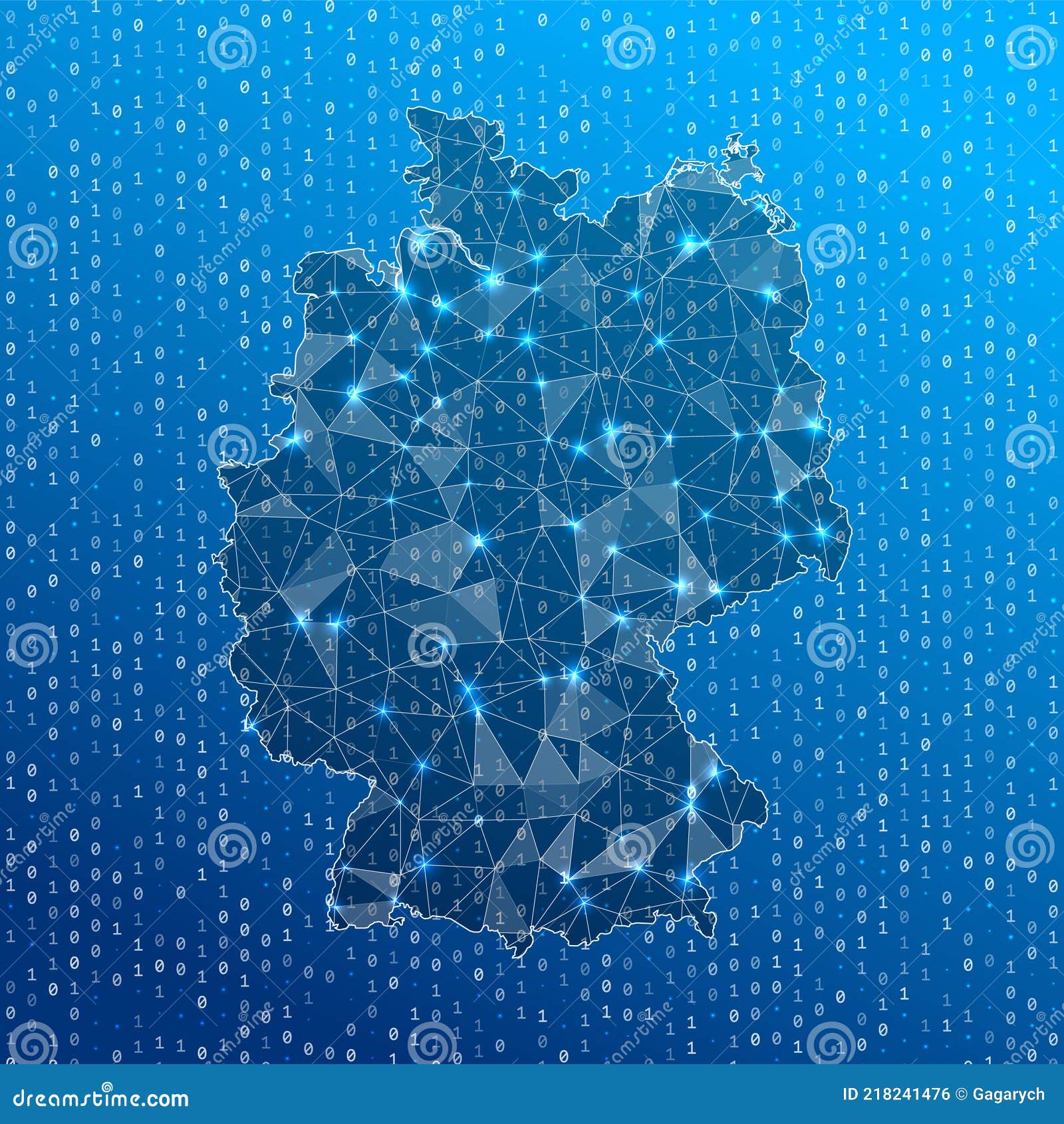 Network map of Germany. stock vector. Illustration of politics - 218241476