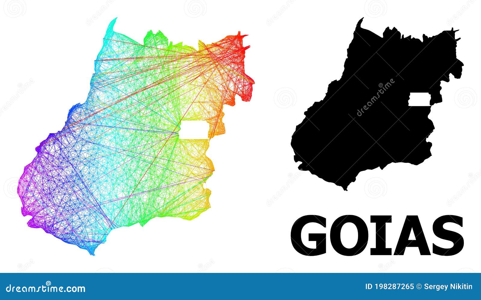 Goias State Regions Map Stock Photo | CartoonDealer.com #194899752
