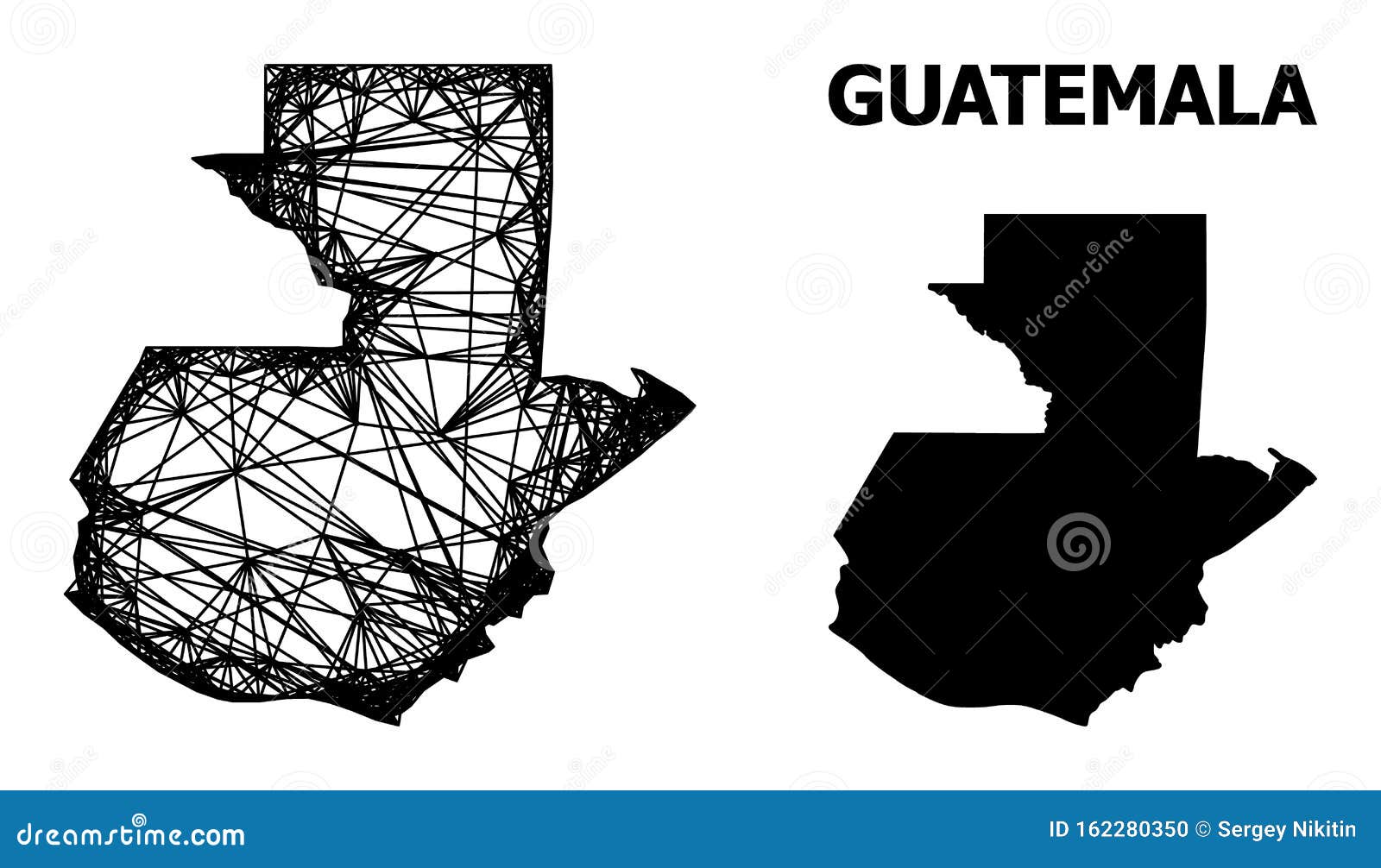 Linear Guatemala Map Icon From Countrymaps Outline Collection. Thin ...