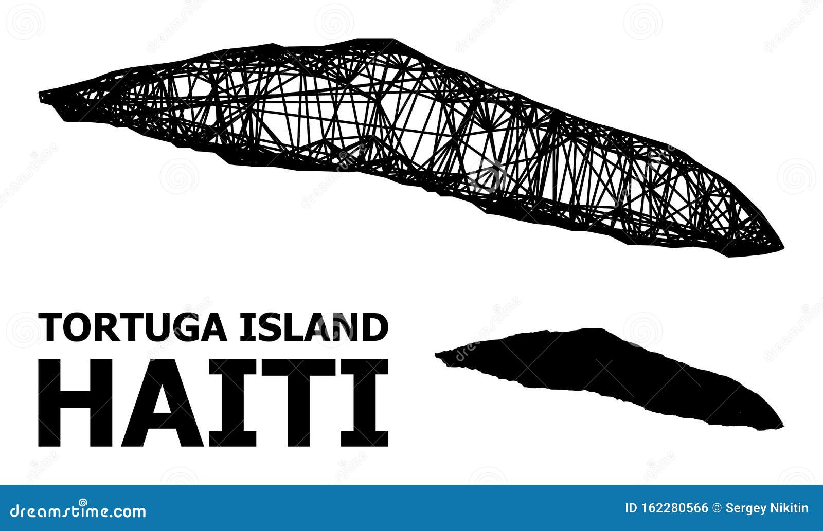 Linear Haiti Map Icon From Countrymaps Outline Collection. Thin Line ...