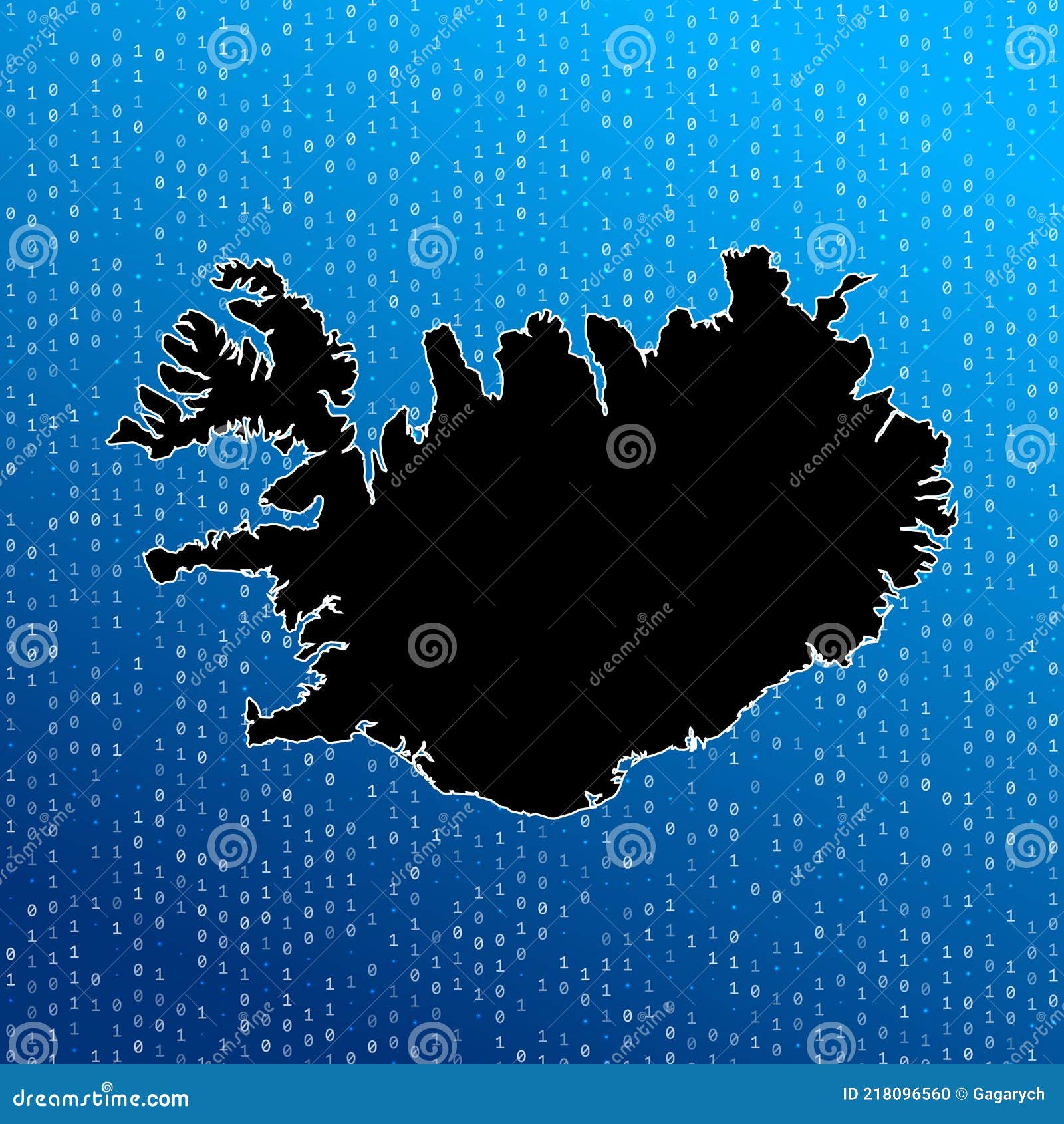 Network map of Iceland. stock vector. Illustration of geography - 218096560