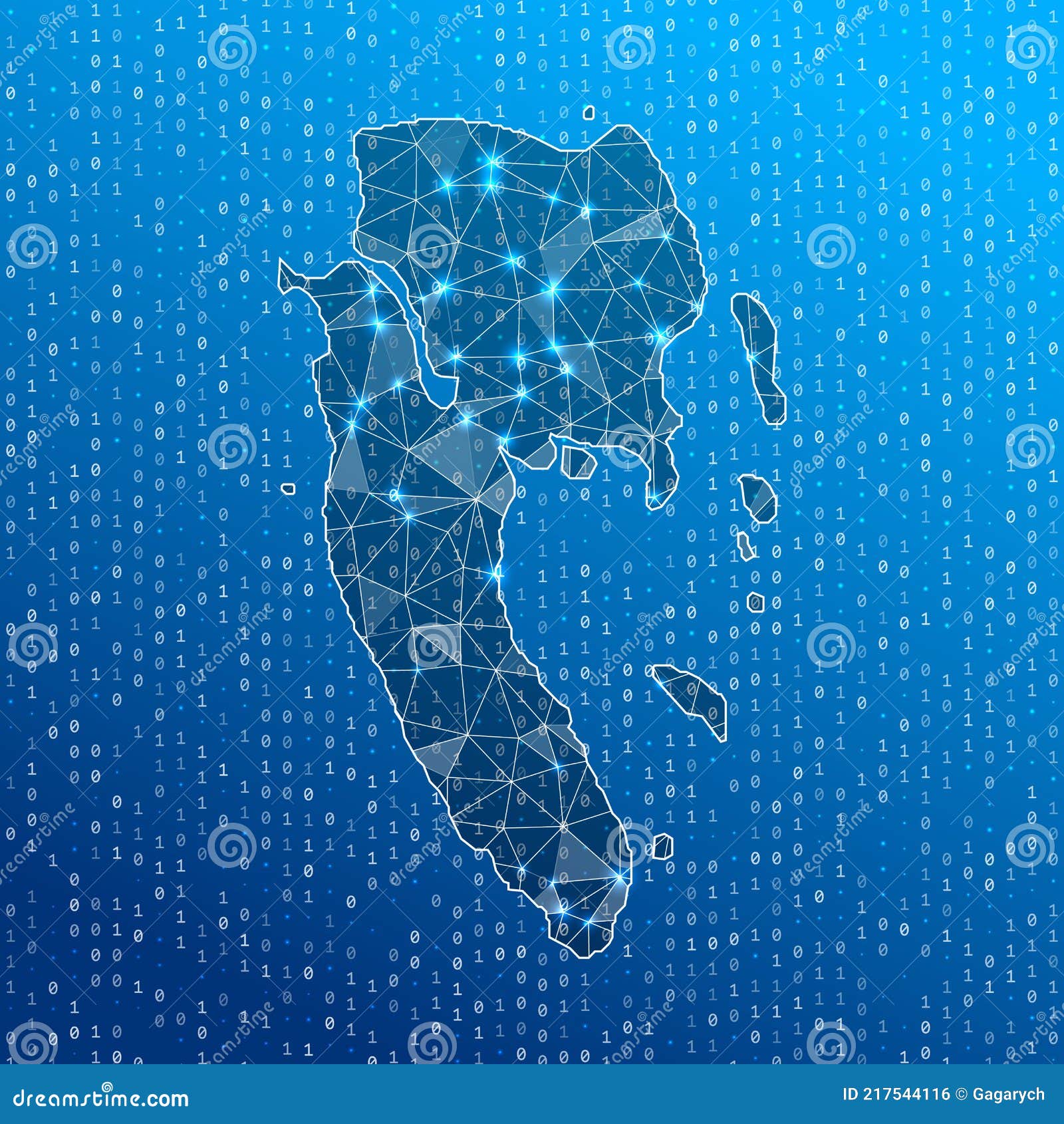 Ko Lanta Network Map. Vector Illustration | CartoonDealer.com #233155990