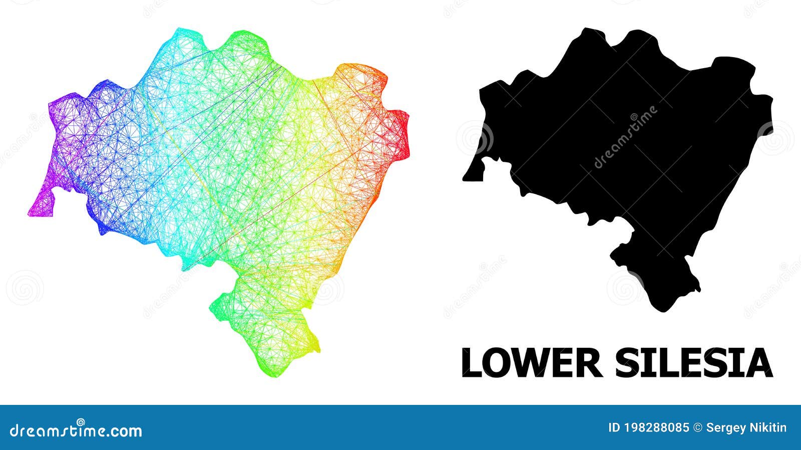 Map Of Silesia Province - Dotted Collage With Stencil Cartoon Vector ...