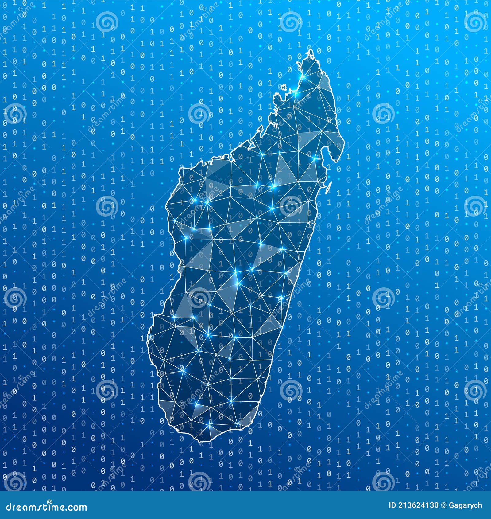 Network map of Madagascar. stock vector. Illustration of africa - 213624130