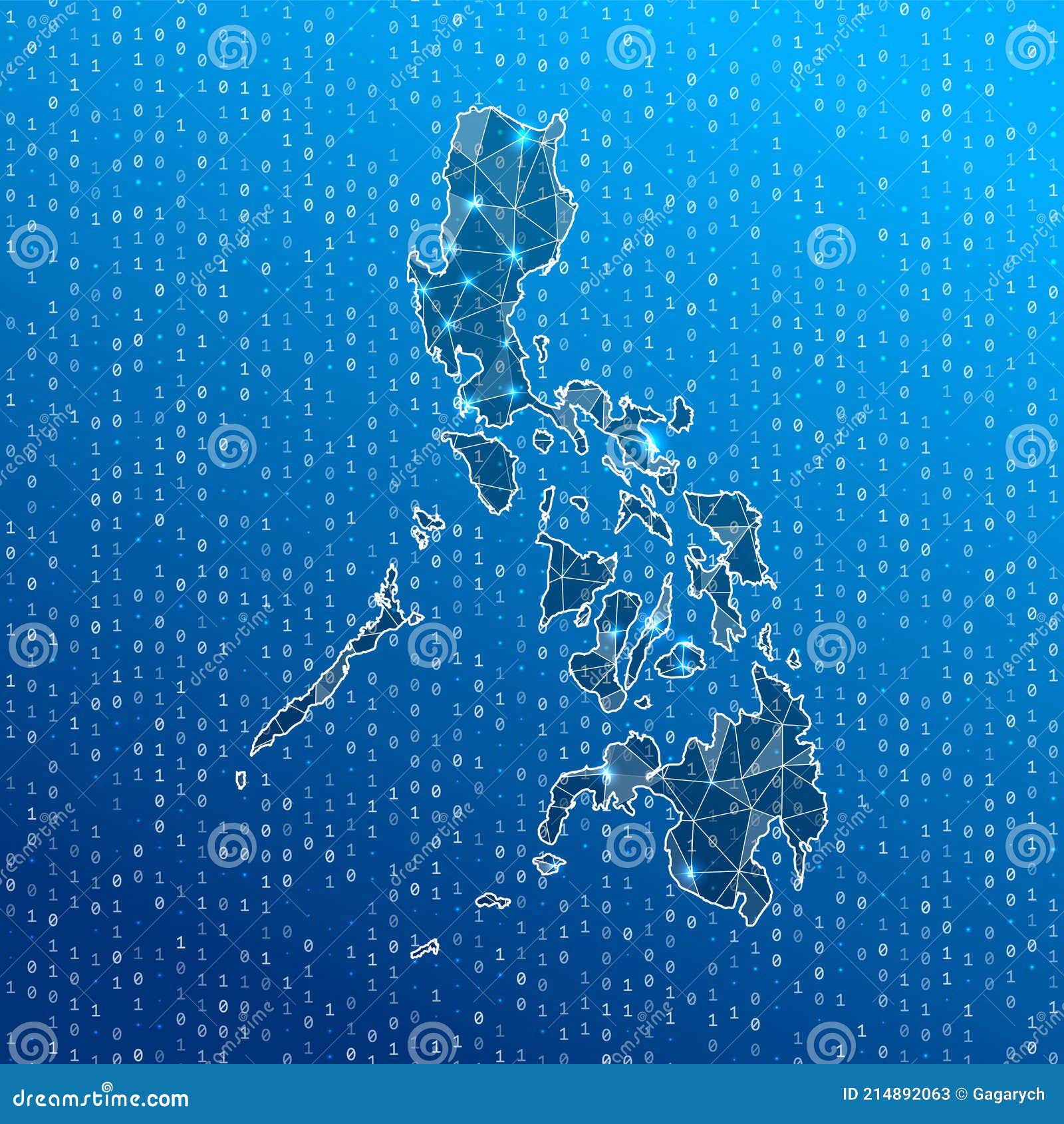 Network Map of Philippines. Stock Vector - Illustration of explore ...