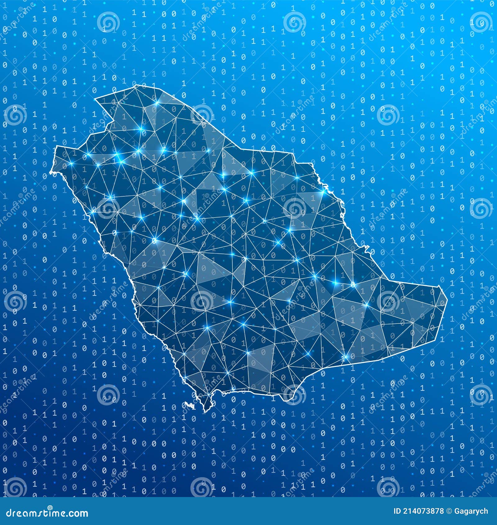 Network Map of Saudi Arabia. Stock Vector - Illustration of arabian ...