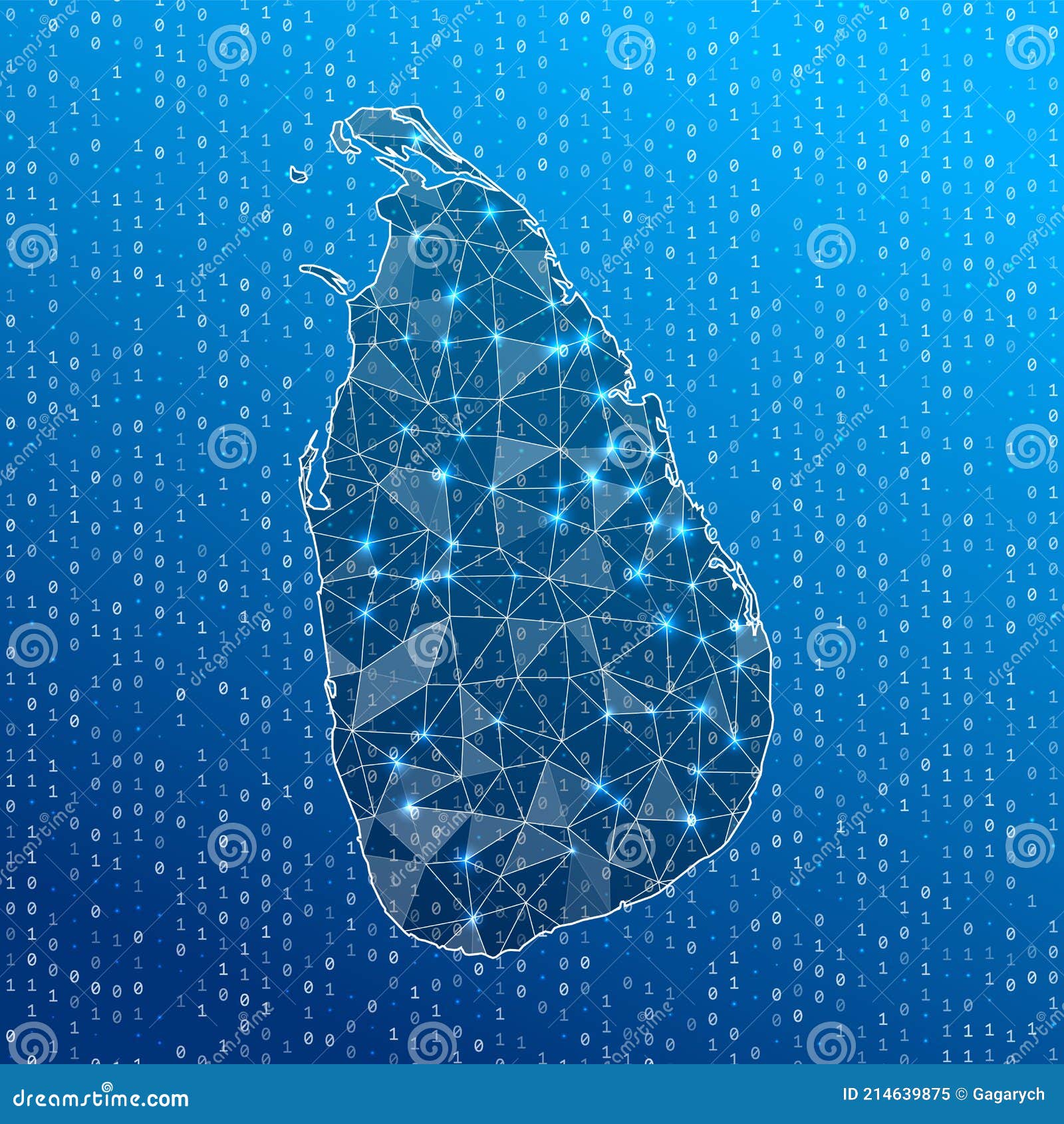 Network map of Sri Lanka. stock vector. Illustration of colombo - 214639875