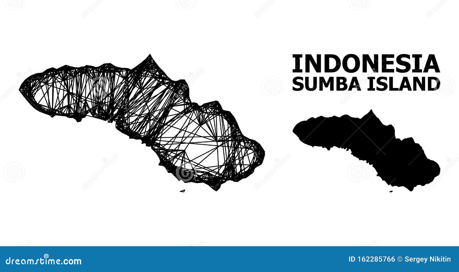 Network Map of Sumba Island Stock Illustration - Illustration of linear, poly: 162285766