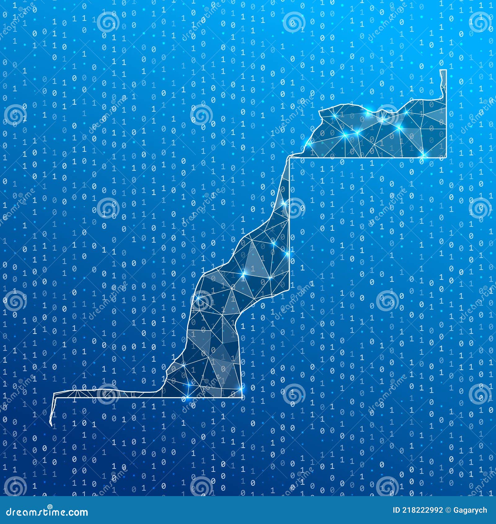 Network Map of Western Sahara. Stock Vector - Illustration of land ...