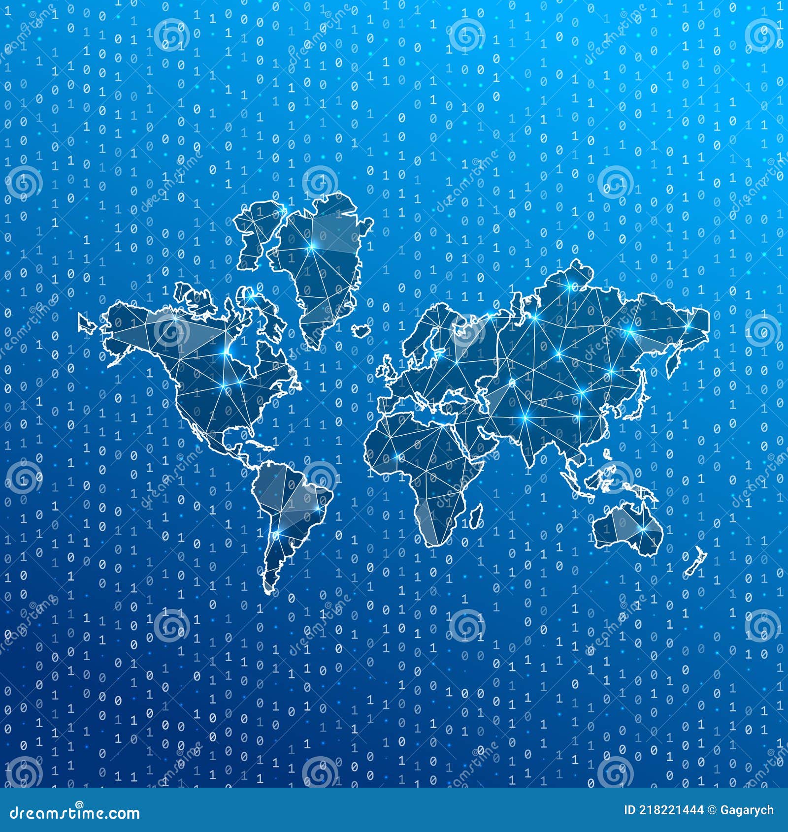 Network map of the World. stock vector. Illustration of citizen - 218221444